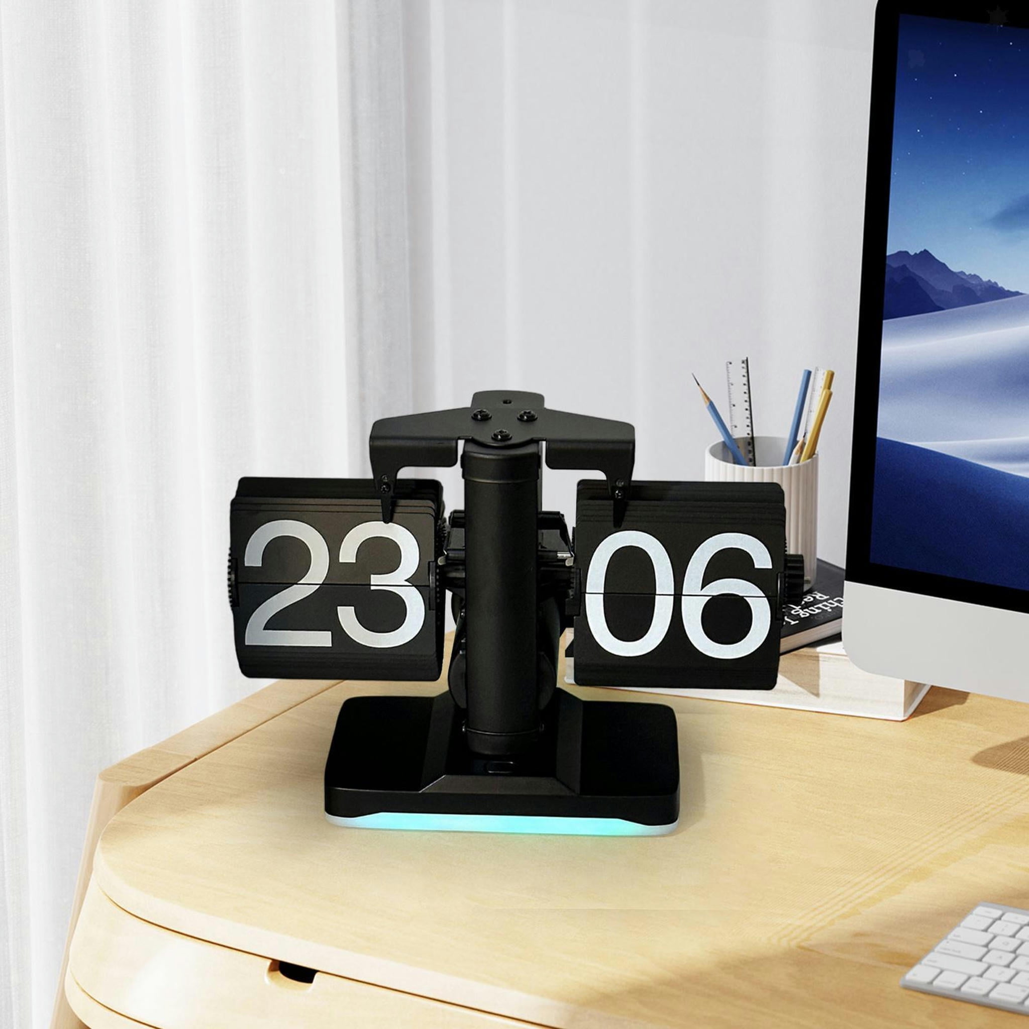 TUMALL Flip Down Clock Digital Display Auto Flip Clock for Home Bedroom ...