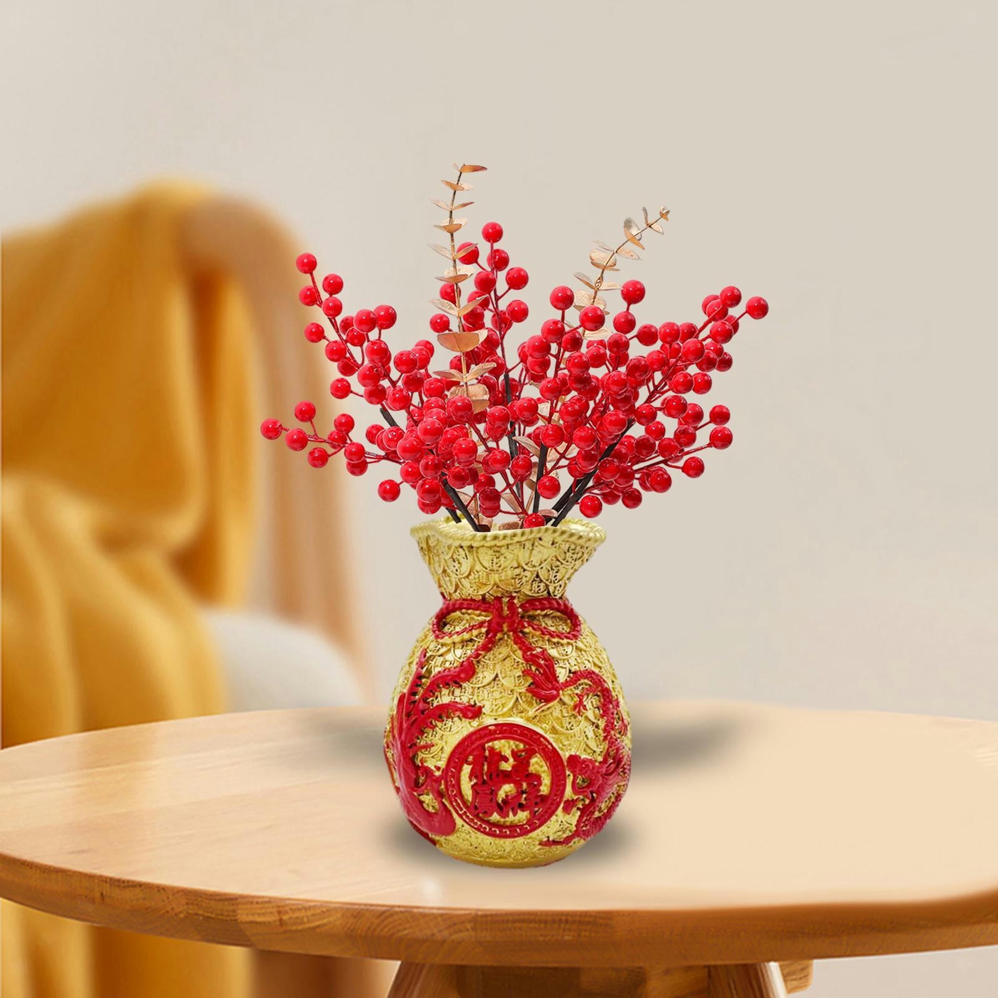 TUMALL Flower Vase Blessed Bag Shape Planter Pot for Desktop Bedroom ...