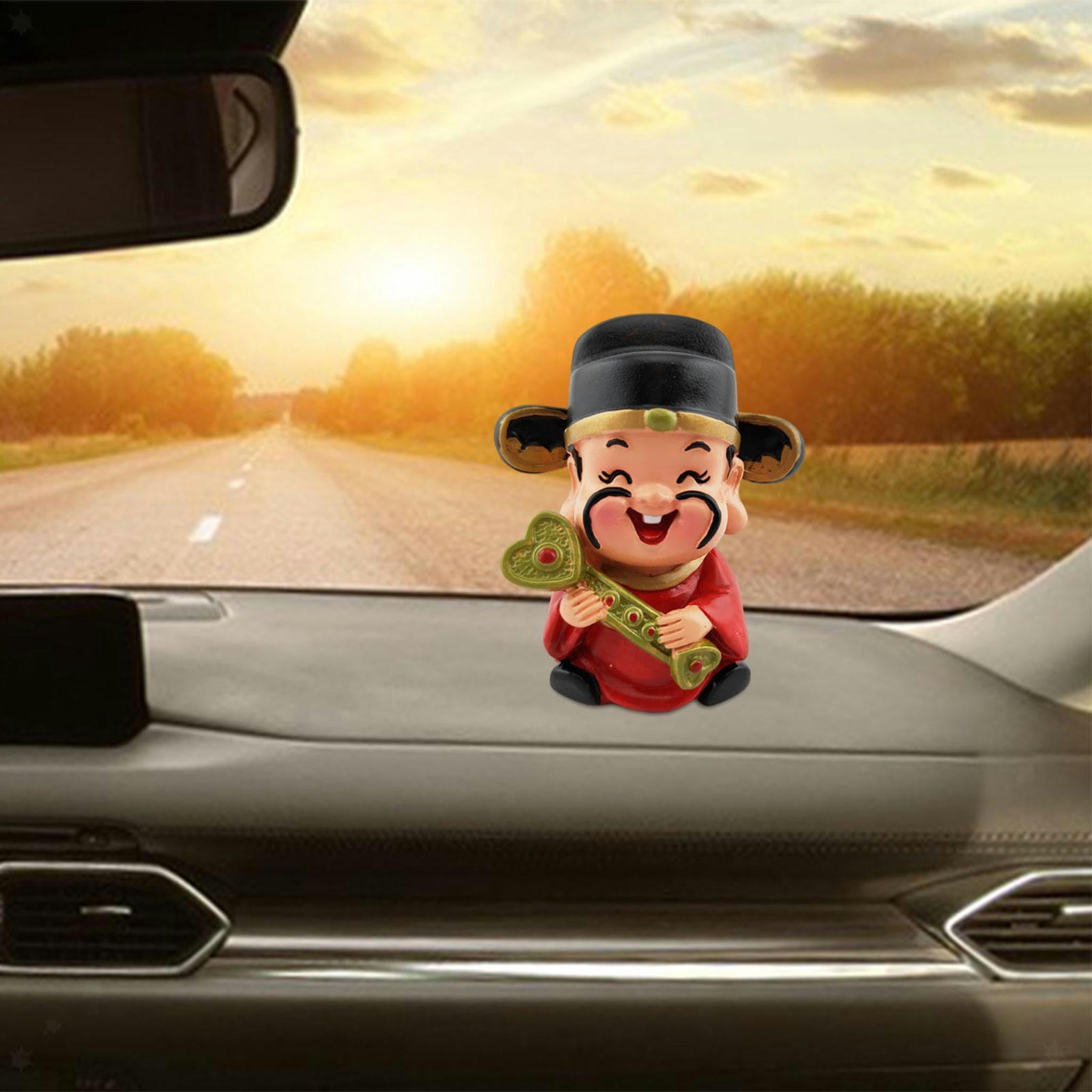 TUMALL God of Fortune Figurine Car Dashboard Decoration for Bedroom ...
