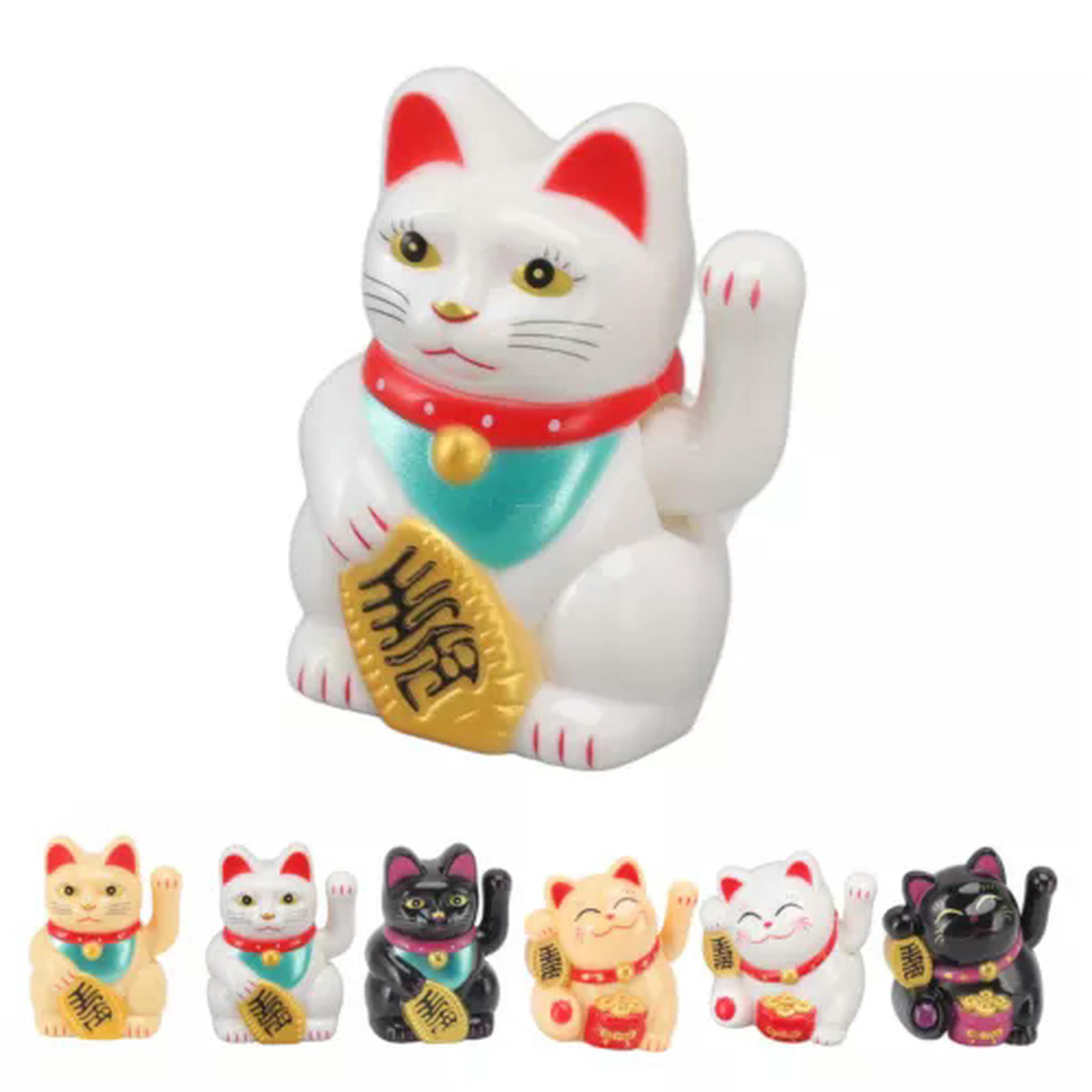 TUMALL HG Chinese Lucky Cat Fortune Cat Decoration Waving Arm Solar ...