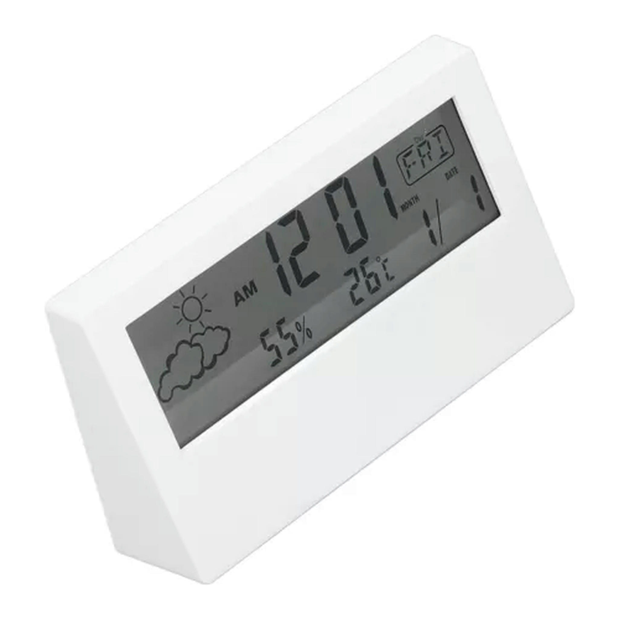 TUMALL LCD Alarm Clock Transparent Multiuse Large Screen Display ...