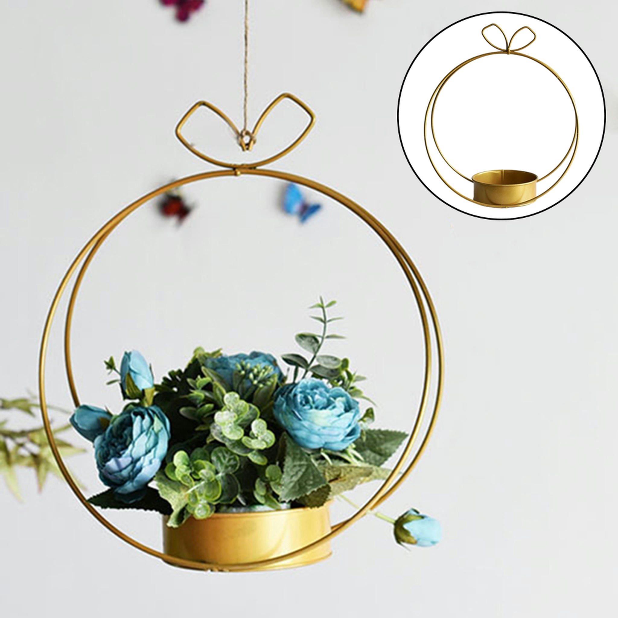 TUMALL Metal Portable Planters for Indoor Plants Modern Geometric ...