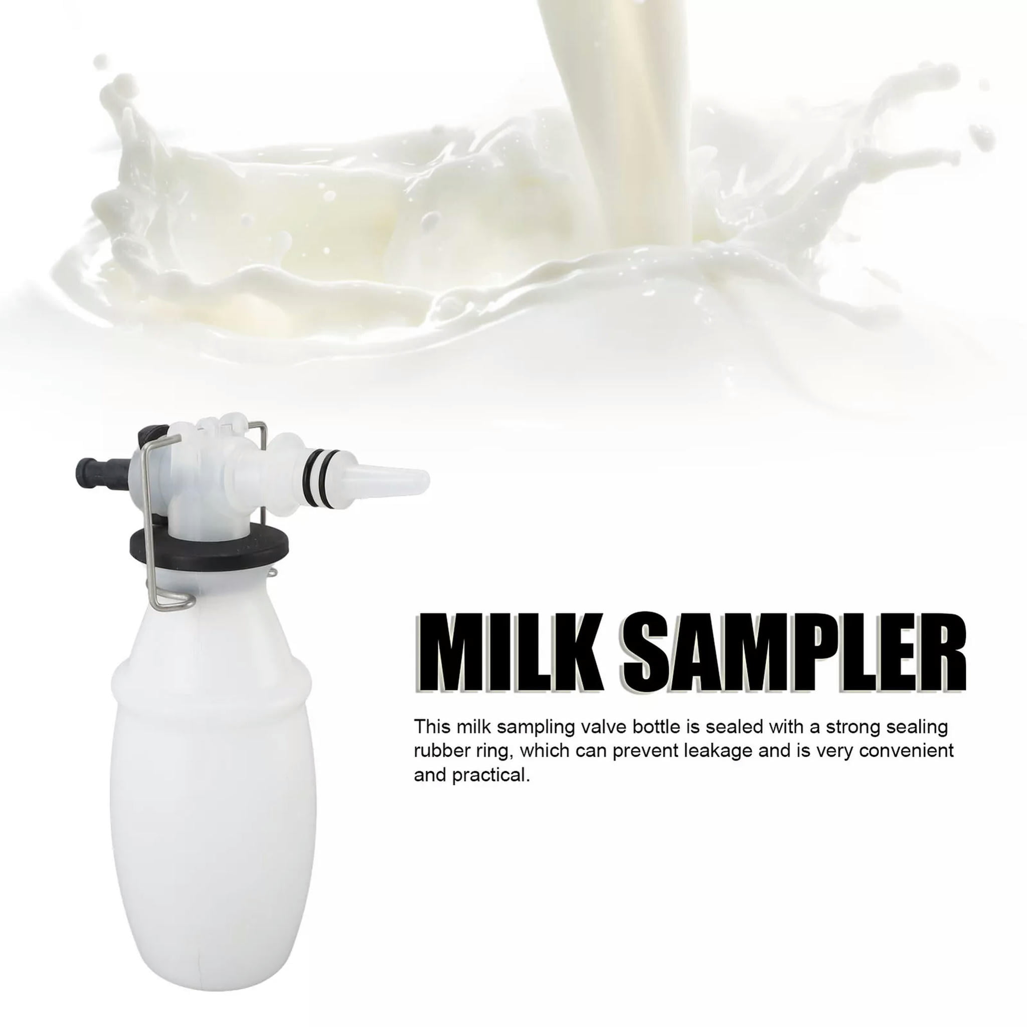 TUMALL Milk Sampling Bottle 500ml PP Easy Cleaning Milk Sampling Valve ...