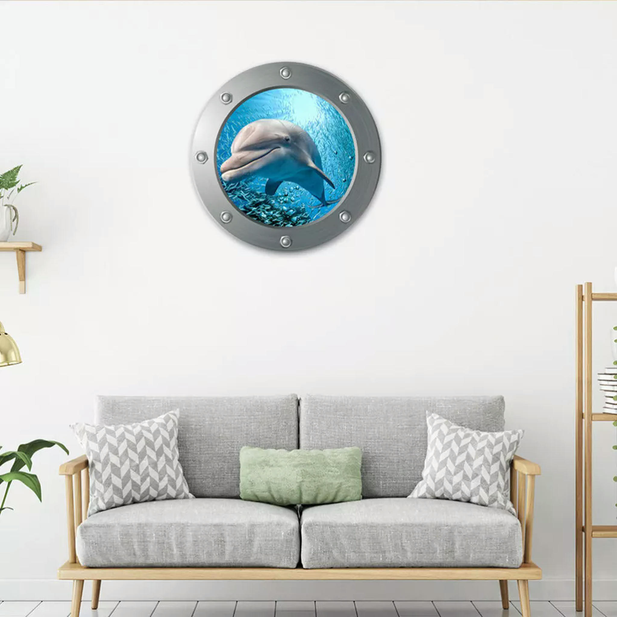 TUMALL Ocean Wall Decals Removable Stickers Submarine Window Visual ...