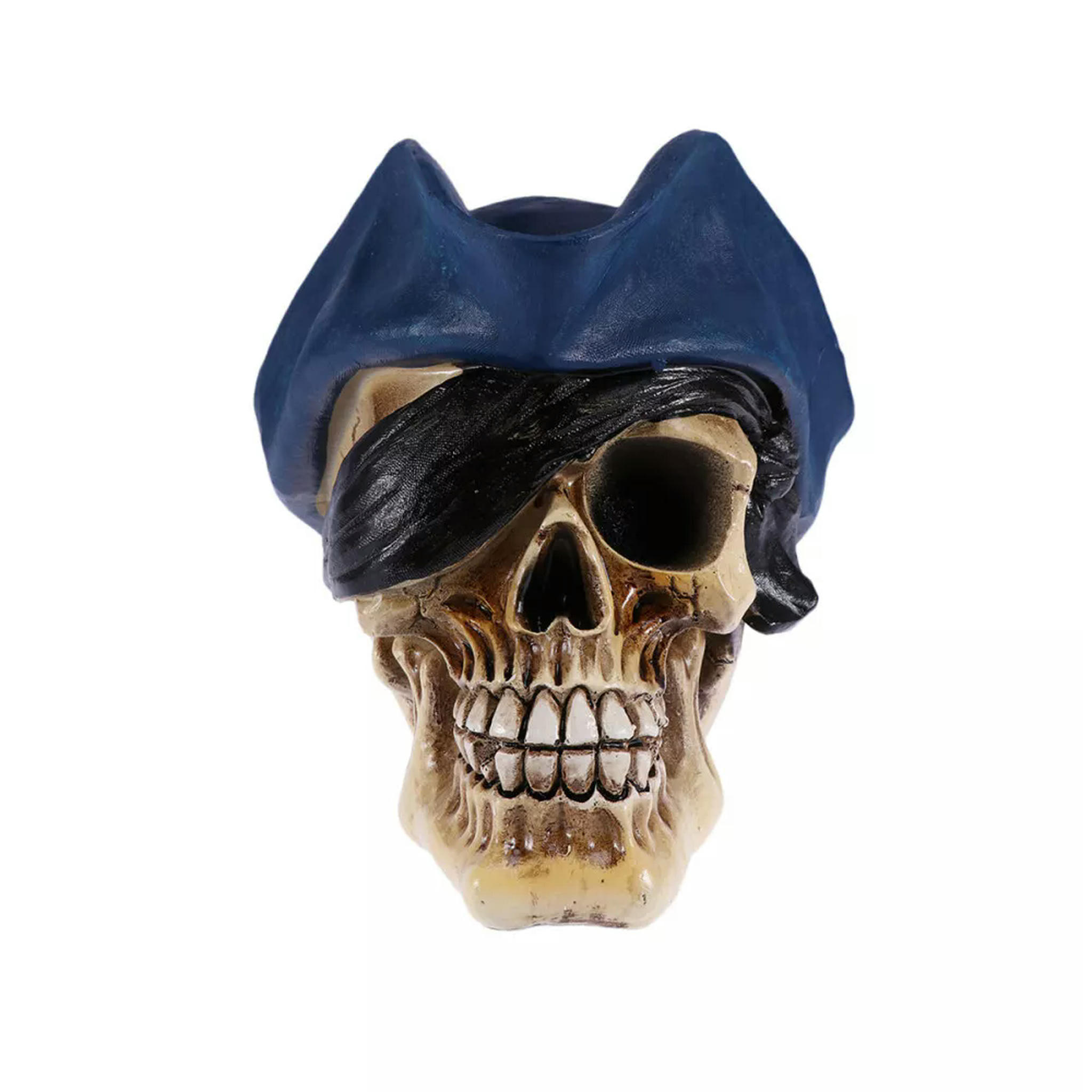 TUMALL Pirate Skull Heads One-Eyed Skull Model Halloween Table ...