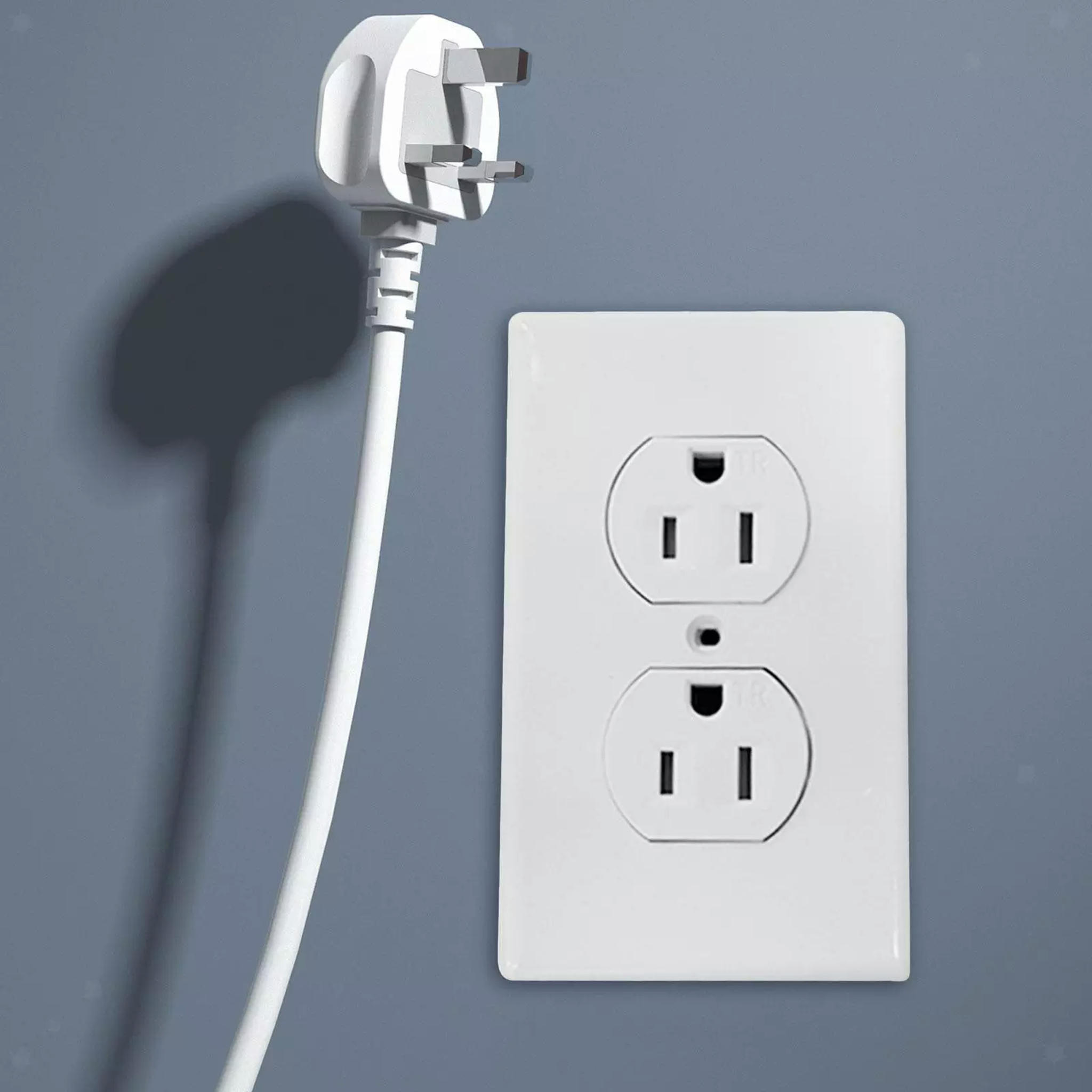 TUMALL Power Socket Electrical Wall Outlet 3 Prong Double Outlet ...