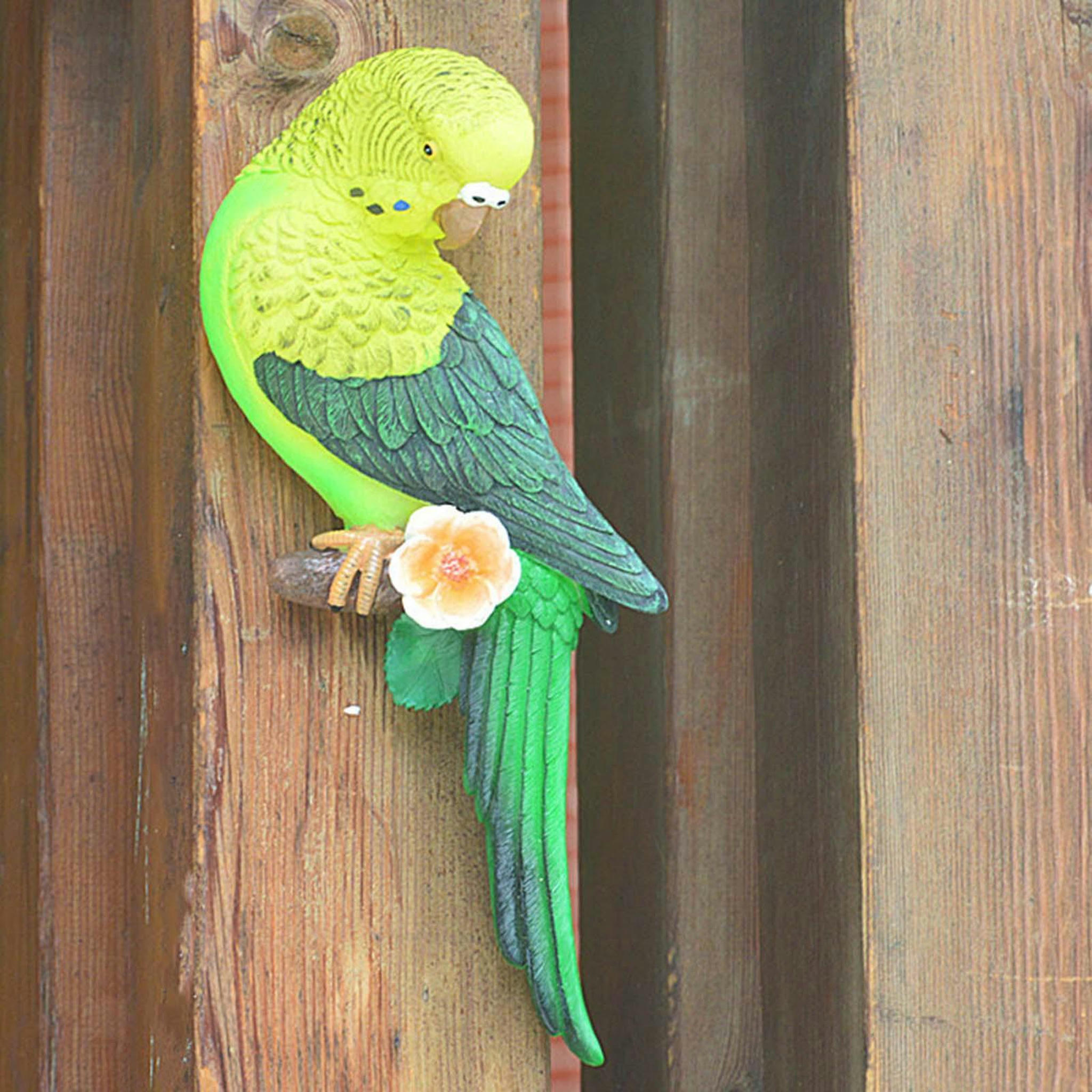 TUMALL Realistic Miniature Bird Tree Peeker Decorative Sculpture Garden ...