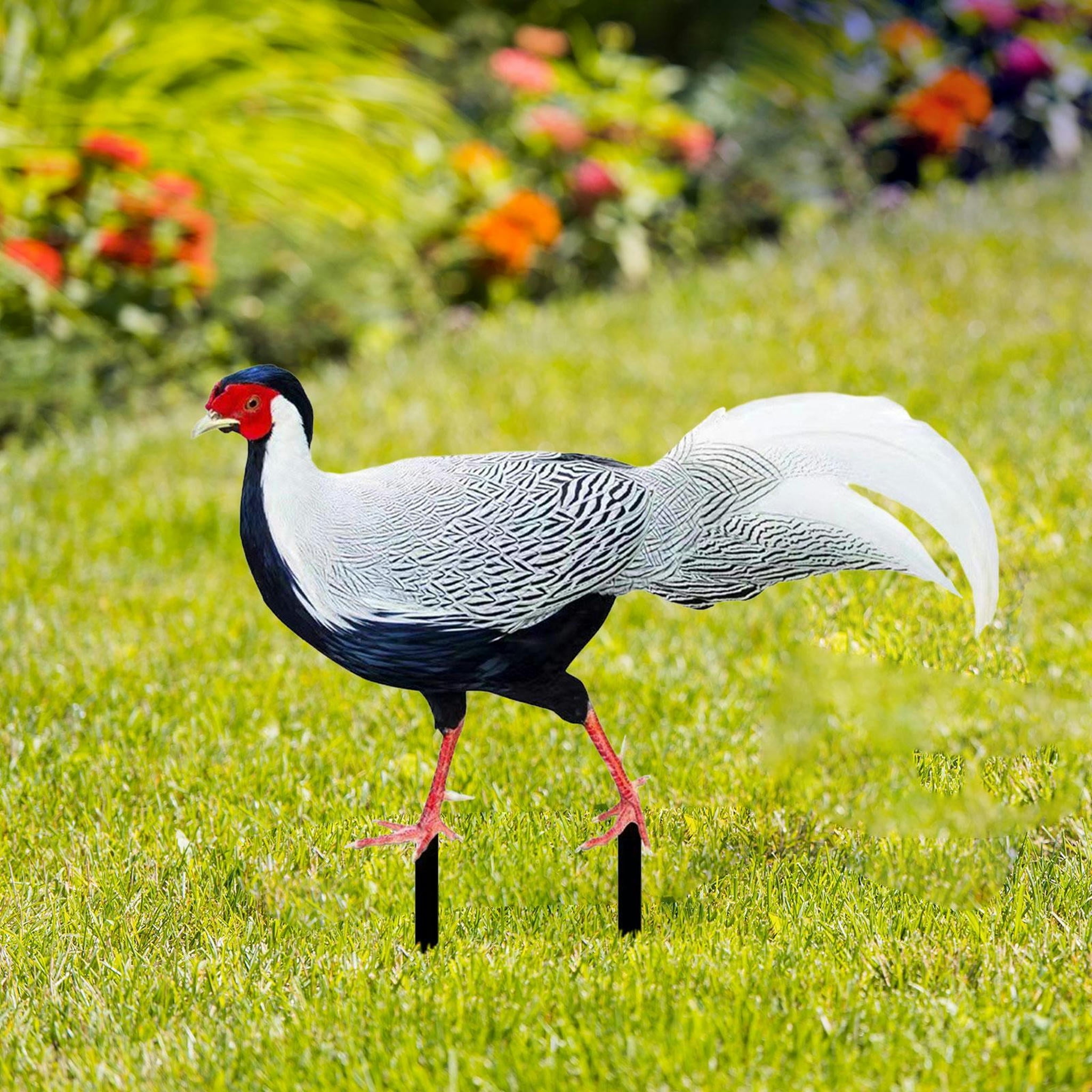 TUMALL Rooster Yard Art Hen Lawn Ornament Entryway Gift Chicken Garden ...