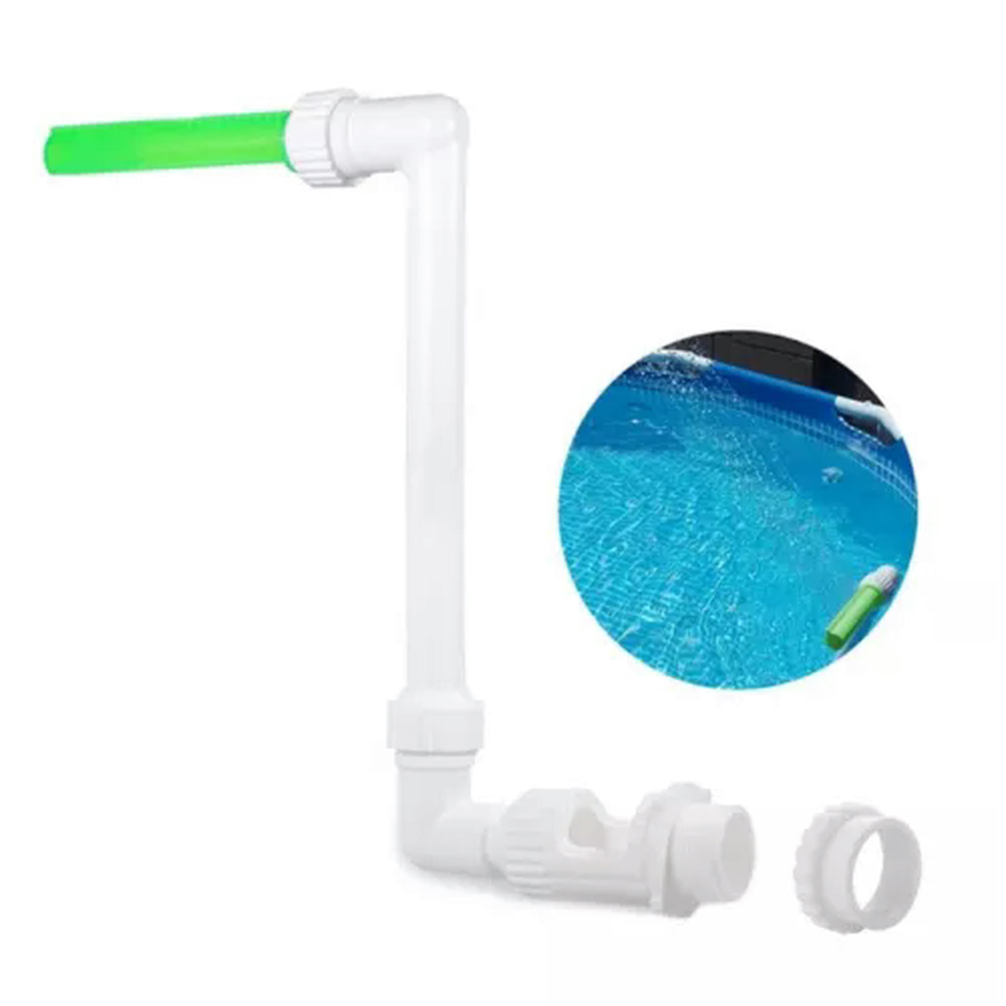 TUMALL Single/Double Pool Fountain with Florescent Light Pool Sprinkler ...