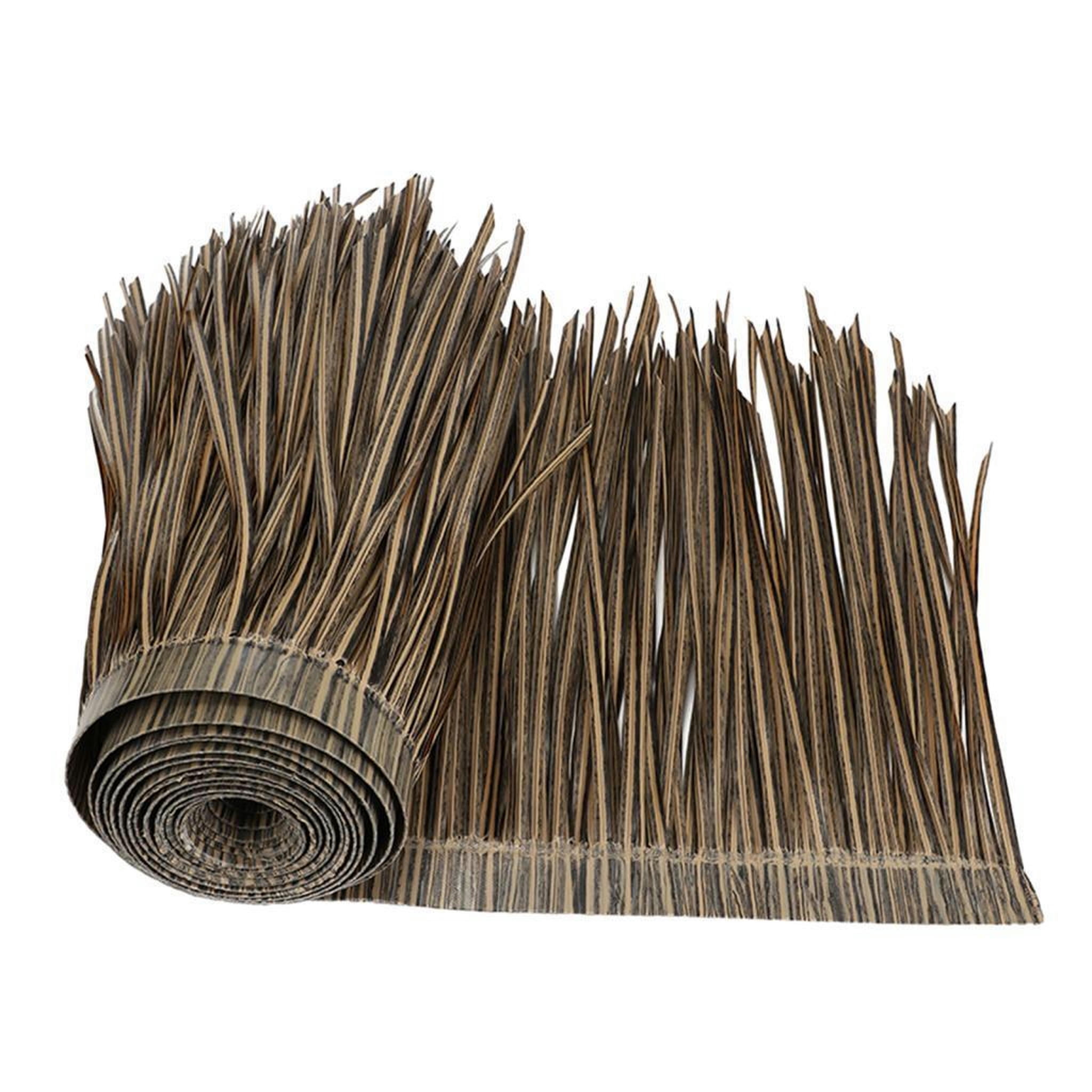 TUMALL Straw Roof Thatch Panel Palm Thatch Roll Fake Fitments 39"x20 ...