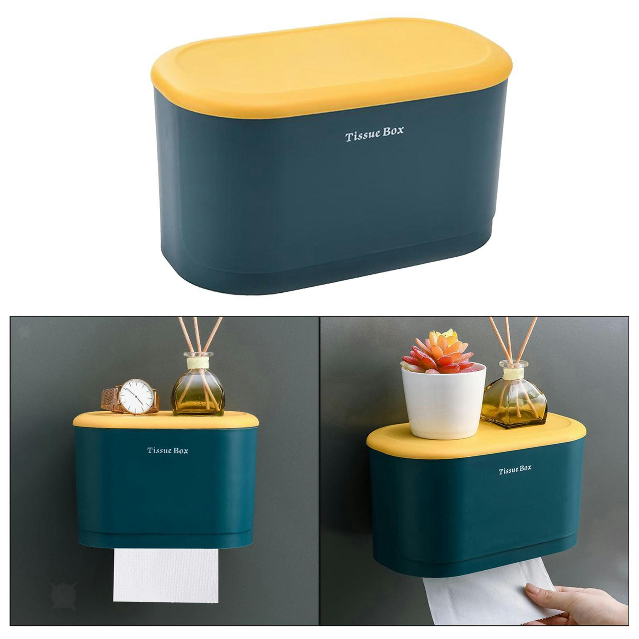 TUMALL Tissue Box Facial Tissue Box Cover Holder Kitchen Tissue Box Car ...