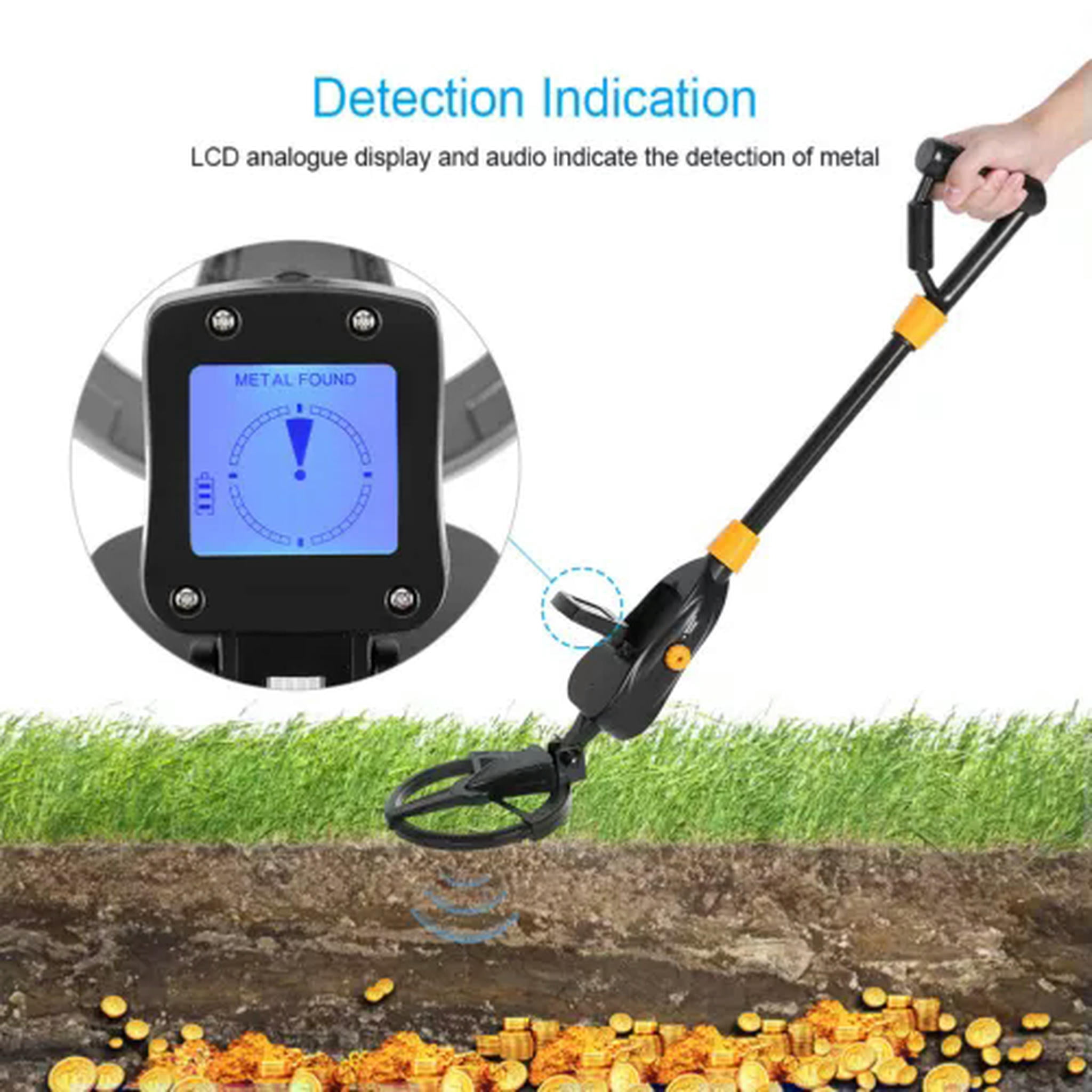 TUMALL Waterproof Metal Detector Underground Explorer Gold US-#1 ...