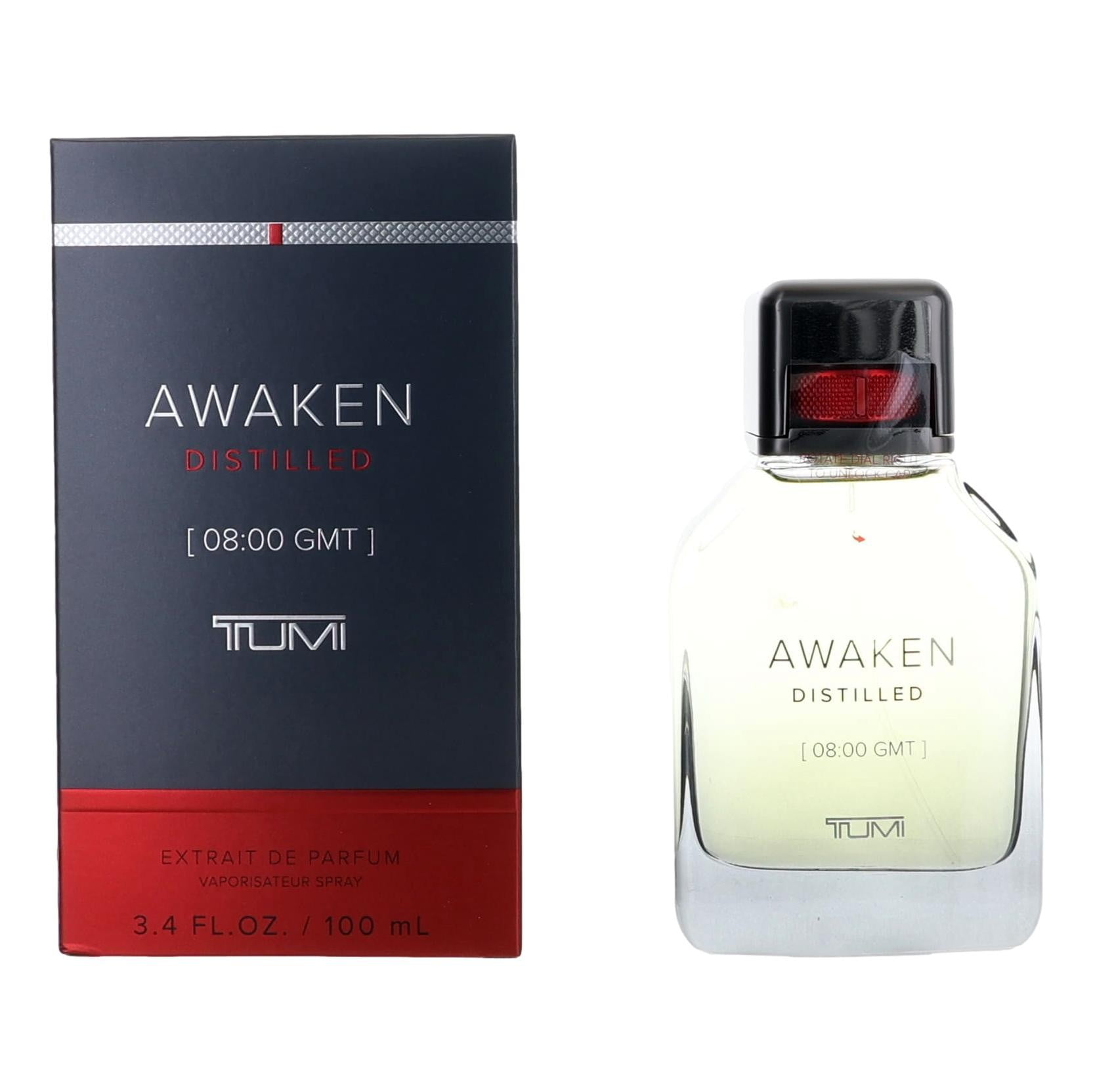 TUMI Awaken Distilled 3.4 oz Extrait De Parfum Spray for Men, Woody ...