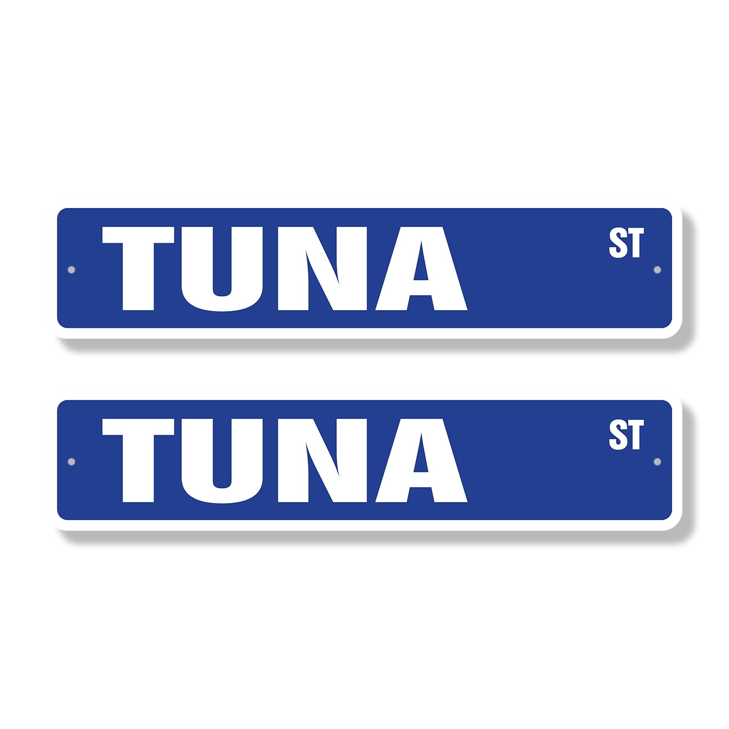 TUNA Classic Street Sign (2 Pack) fishing fisherman fish sandwich salad ...
