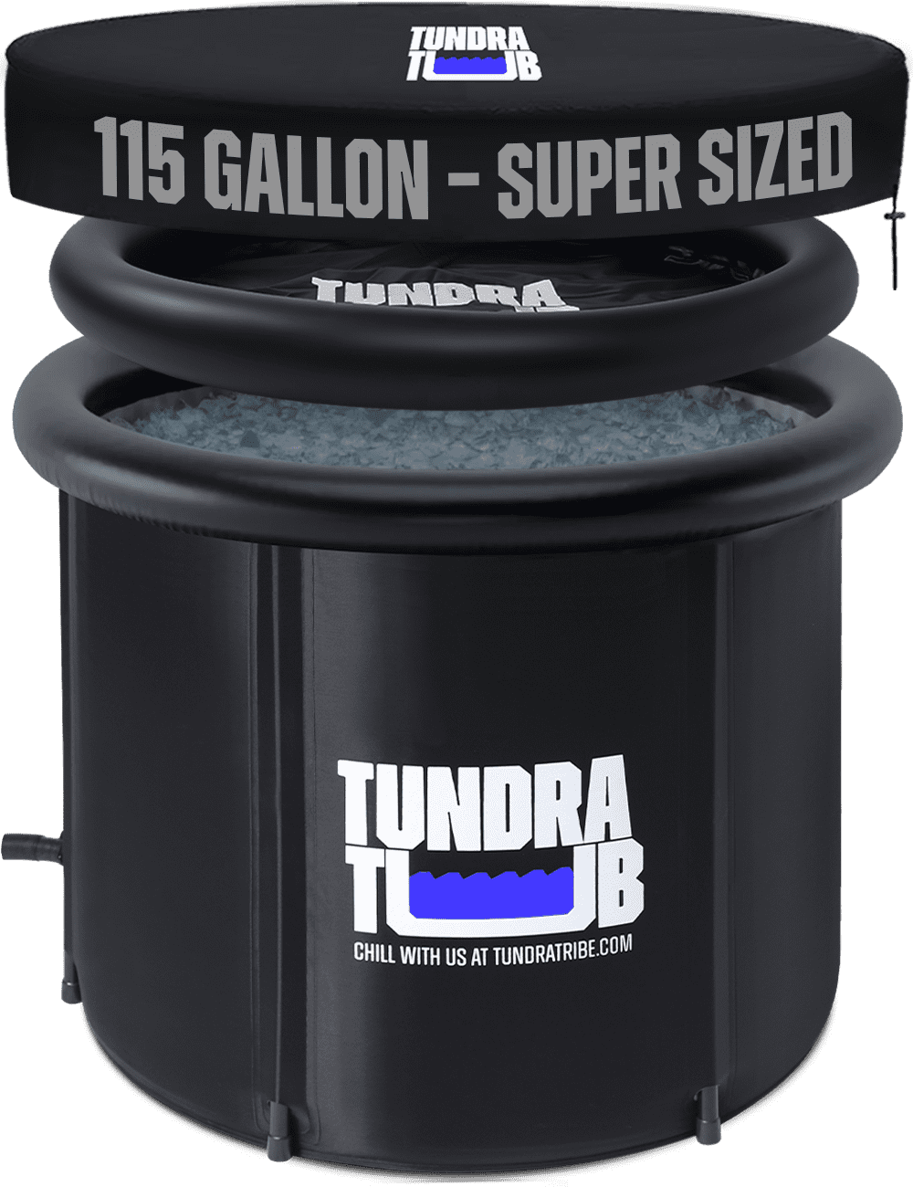 Tundra Tub– 115 Gallon Cold Plunge Bath for Athletes with Accessories ...