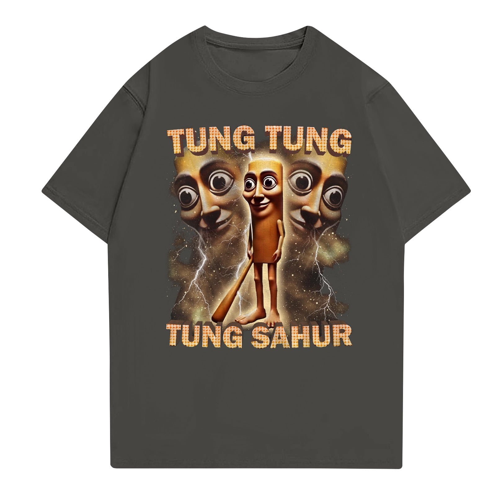 TUNG TUNG SAHUR Brainrot Italian Brainrot Animals Meme T-Shirt, AI Italian Stickman Animals ...