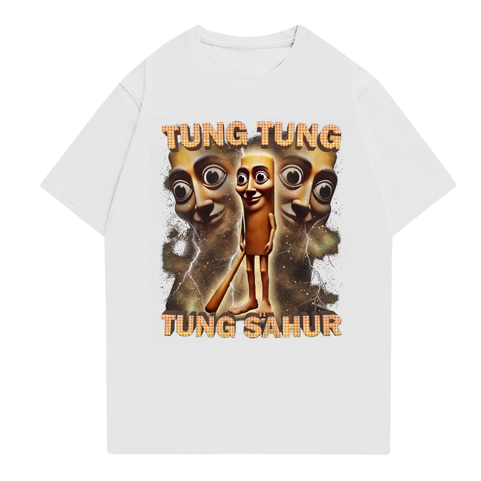 TUNG TUNG TUNG SAHUR Brainrot Italian Brainrot Animals Meme T-Shirt, AI ...