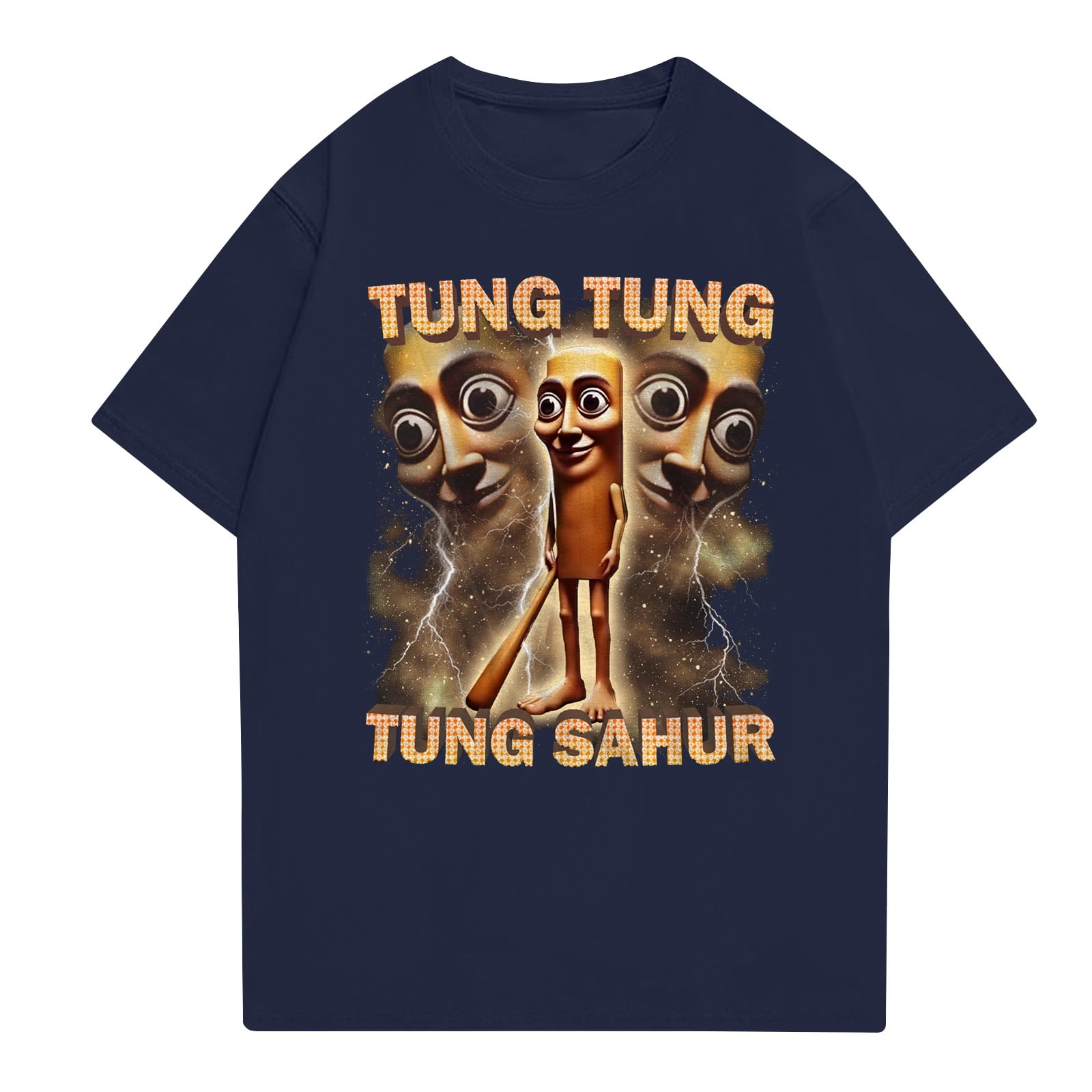 TUNG TUNG TUNG SAHUR Brainrot Italian Brainrot Animals Meme T-Shirt, AI ...