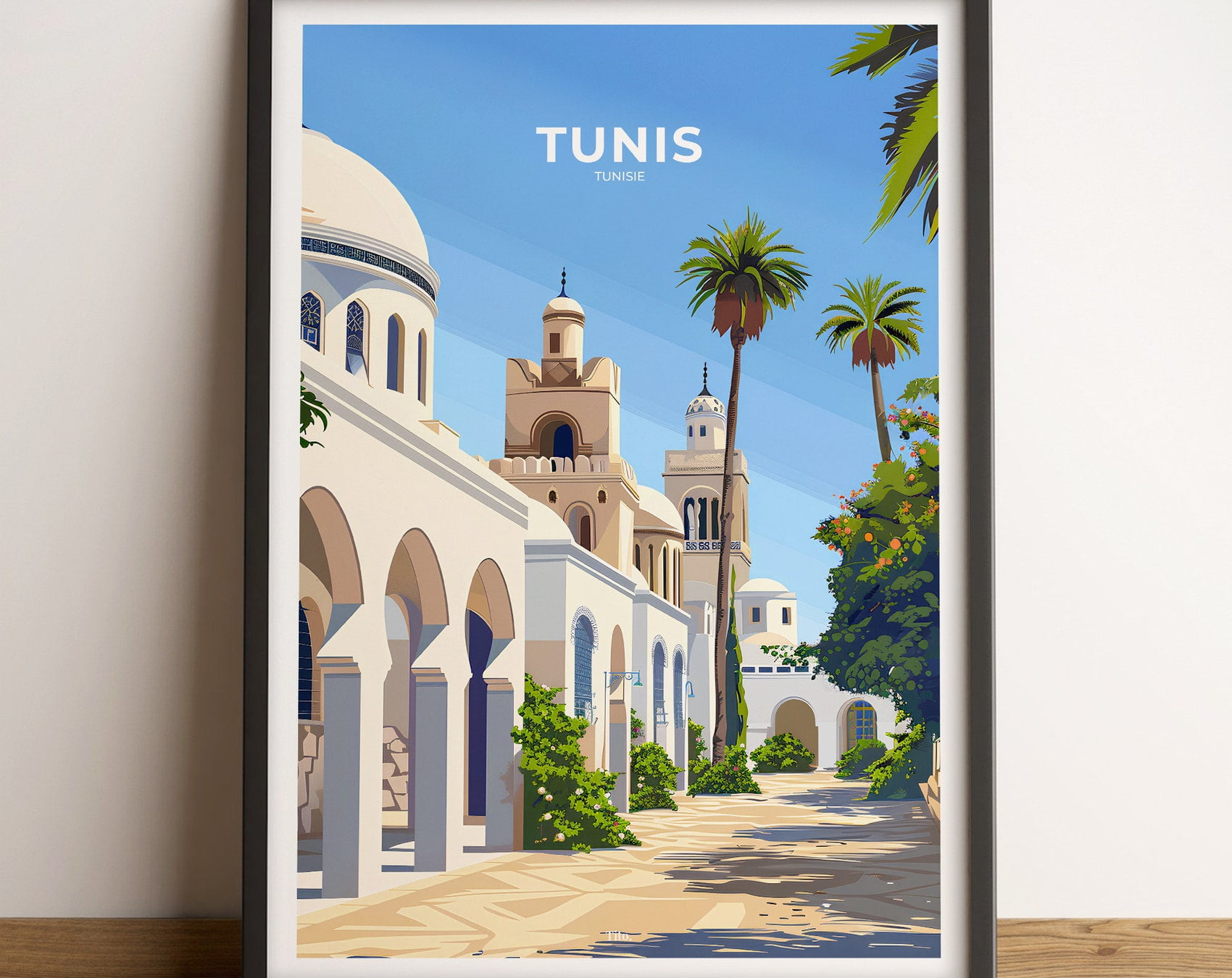 TUNIS poster · Tunis travel poster · Tunis art print · Tunis poster ...