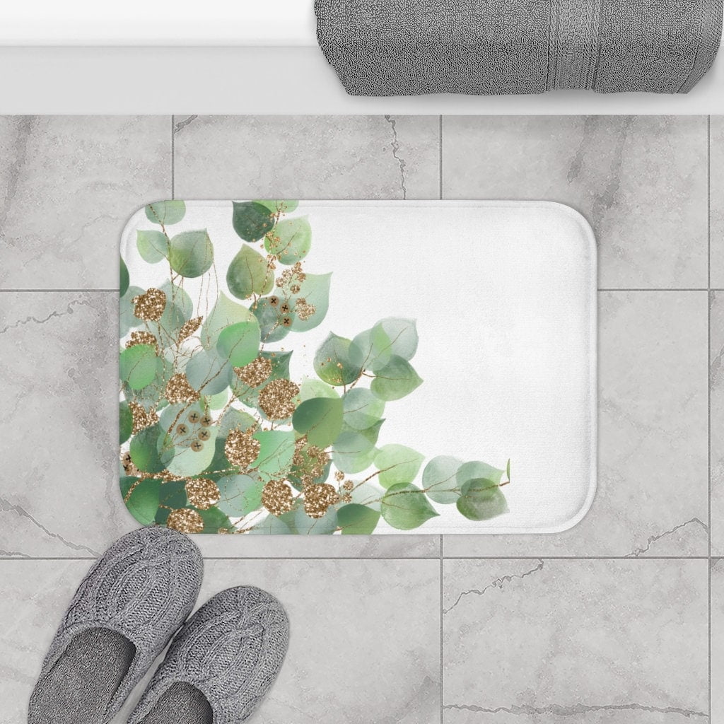 TUNIU Abstract，Boho Bath Mat ，Navy Rust Brown，Sandy Beige，Ombre ...