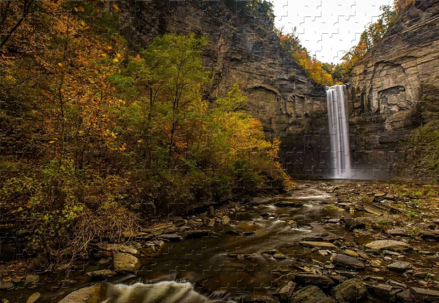 TUNIU Funny Puzzle，Jigsaw Puzzle Taughannock Falls Ithaca Ny Long ...