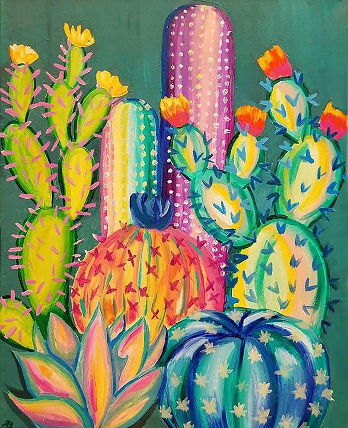 TUNIU Jigsaw Puzzle Succulents Cactus Puzzles for Adults，Wooden Puzzle ...