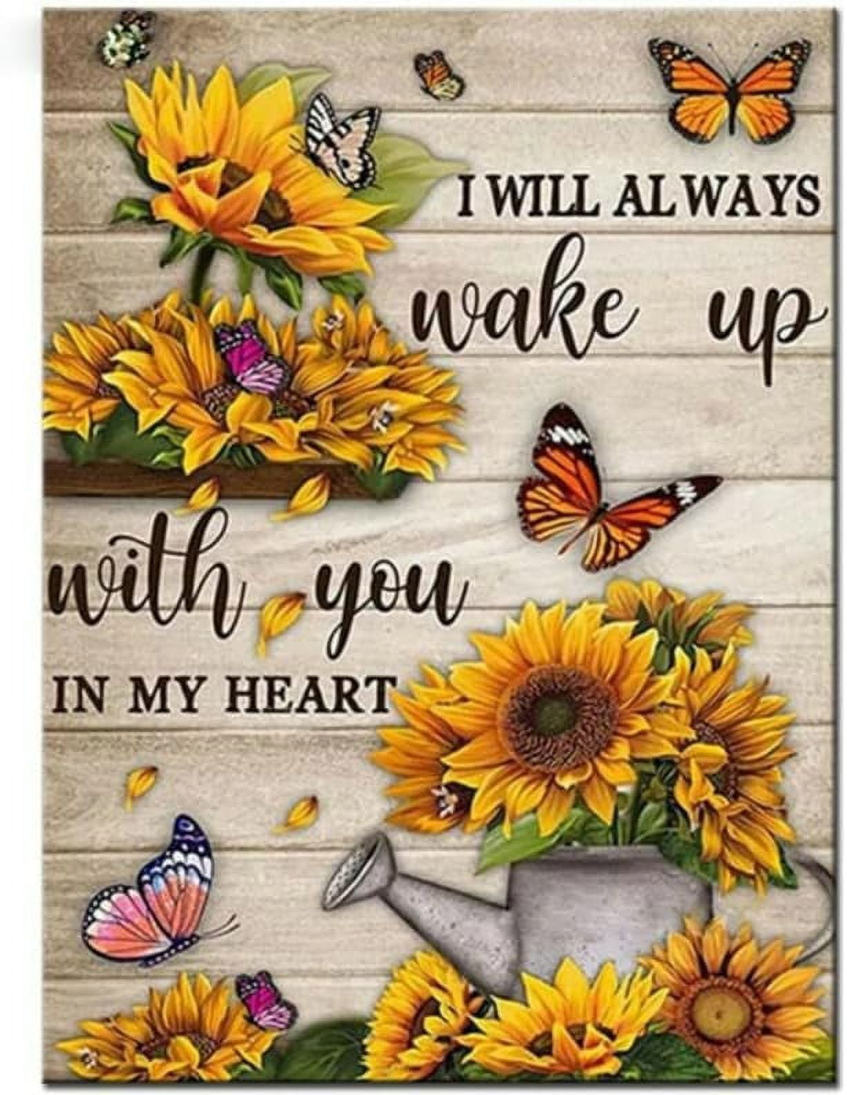 TUNIU Jigsaw Puzzle Sunflower Letter Puzzles for Adults，Wooden Puzzle ...