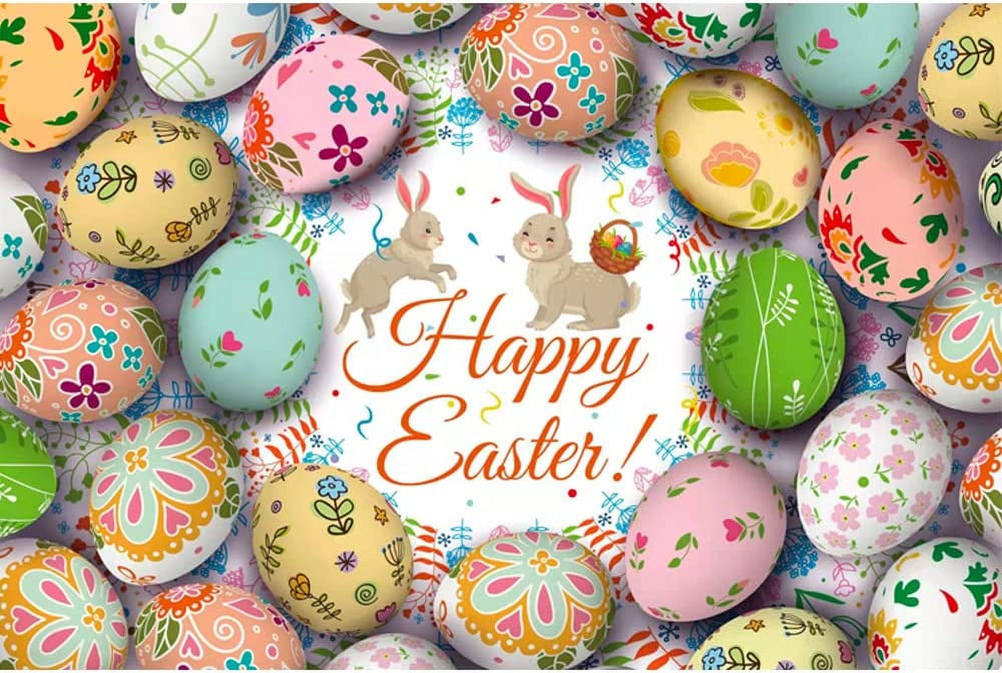 TUNIU Jigsaw Puzzles Easter Day - Colorful Easter Egg Wooden Puzzle for ...