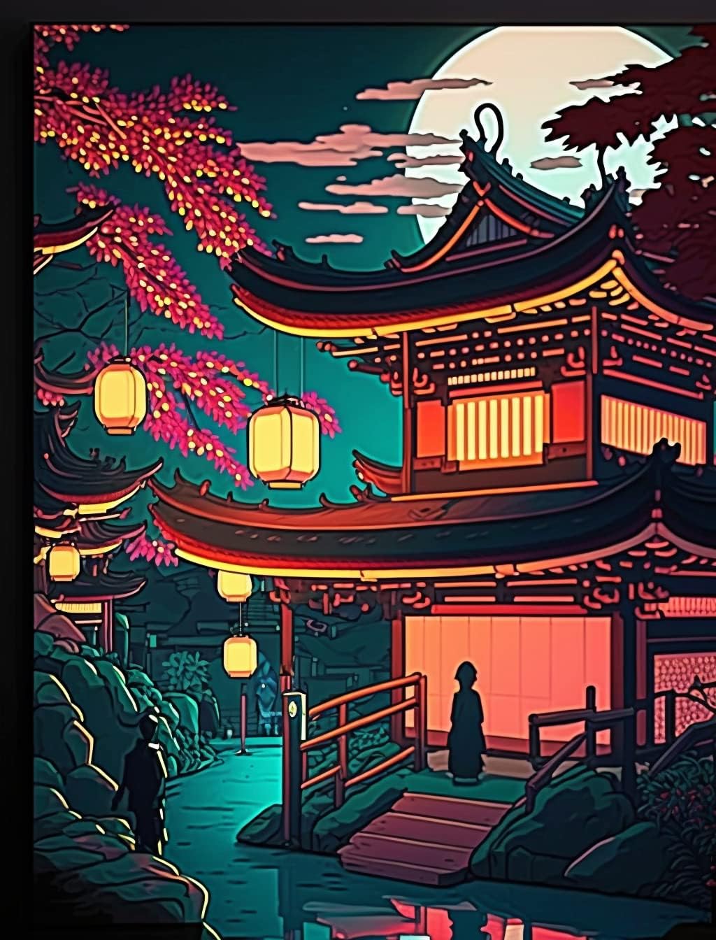 TUNIU Jigsaw Puzzles，Wooden Puzzles，Newness Funny Puzzle Toys Moonlight ...