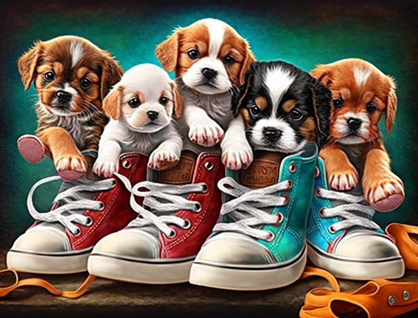 TUNIU Jigsaw Puzzles，Wooden Puzzles，Newness Funny Puzzle Toys Puppy in ...