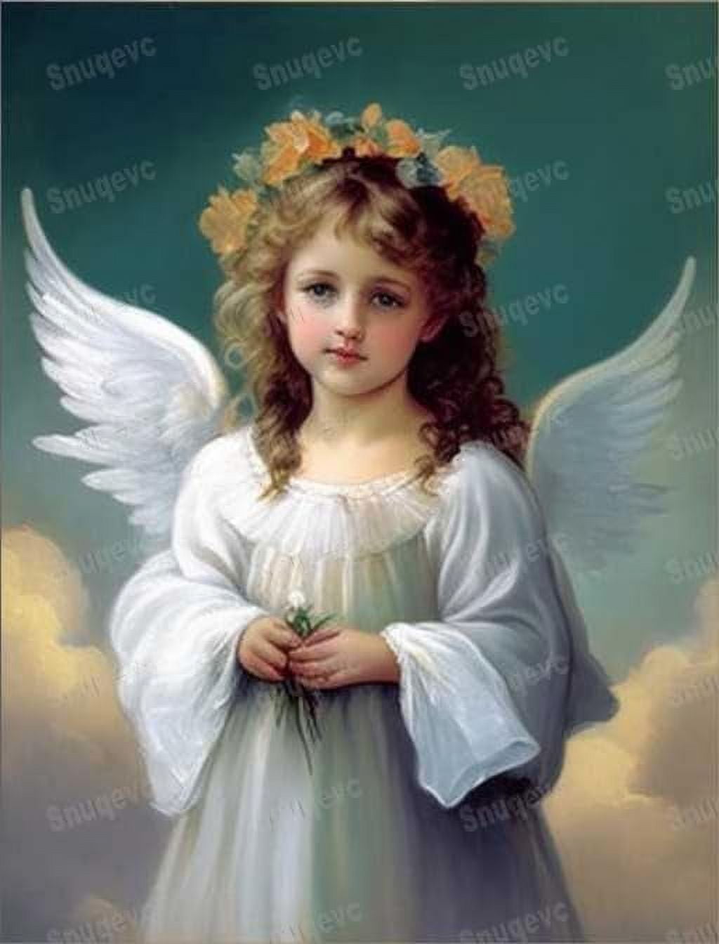 TUNIU Jigsaw Puzzles for Adults Retro Angel Girl Wooden Puzzles Unique ...