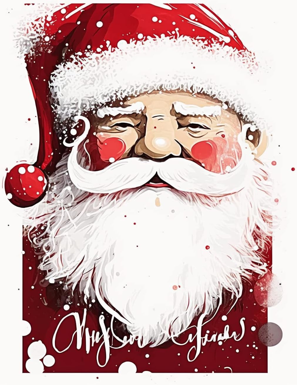 TUNIU Jigsaw Puzzles for Adults Santa's Smile - Happy Holidays Simple ...