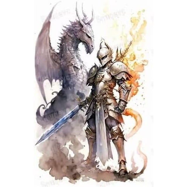 TUNIU Jigsaw Puzzles for Adults Warrior and Dragon Wooden Puzzles ...