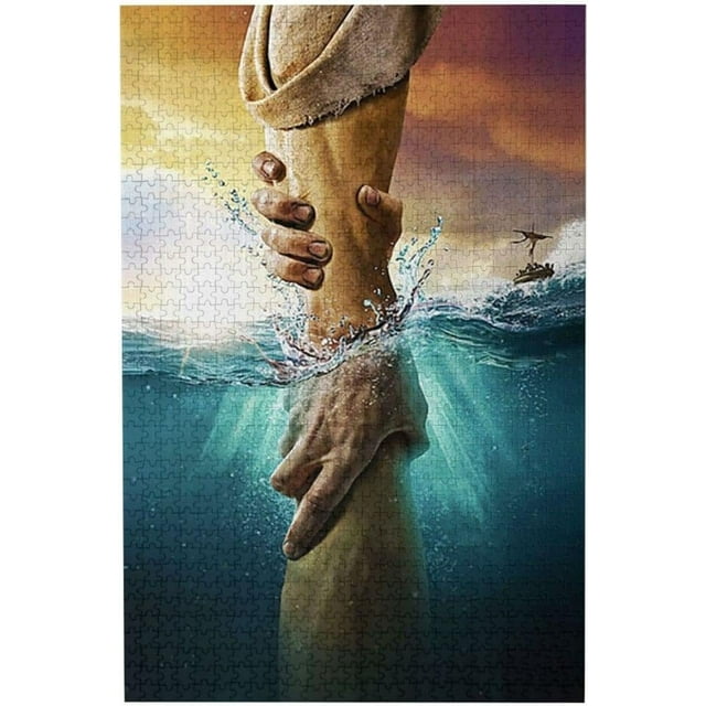 TUNIU Puzzles - Jesus Give Me Your Hand Jigsaw Puzzle Puzzles，Wooden ...