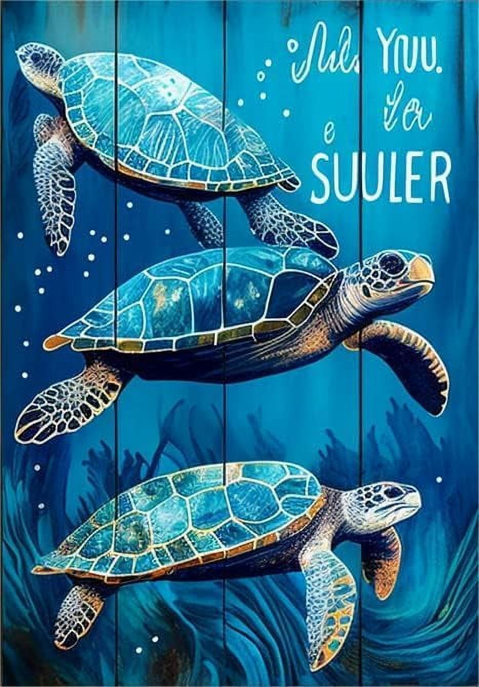 TUNIU Puzzles - Jigsaw Puzzles for Adults Sea Turtle Family Puzzles ...