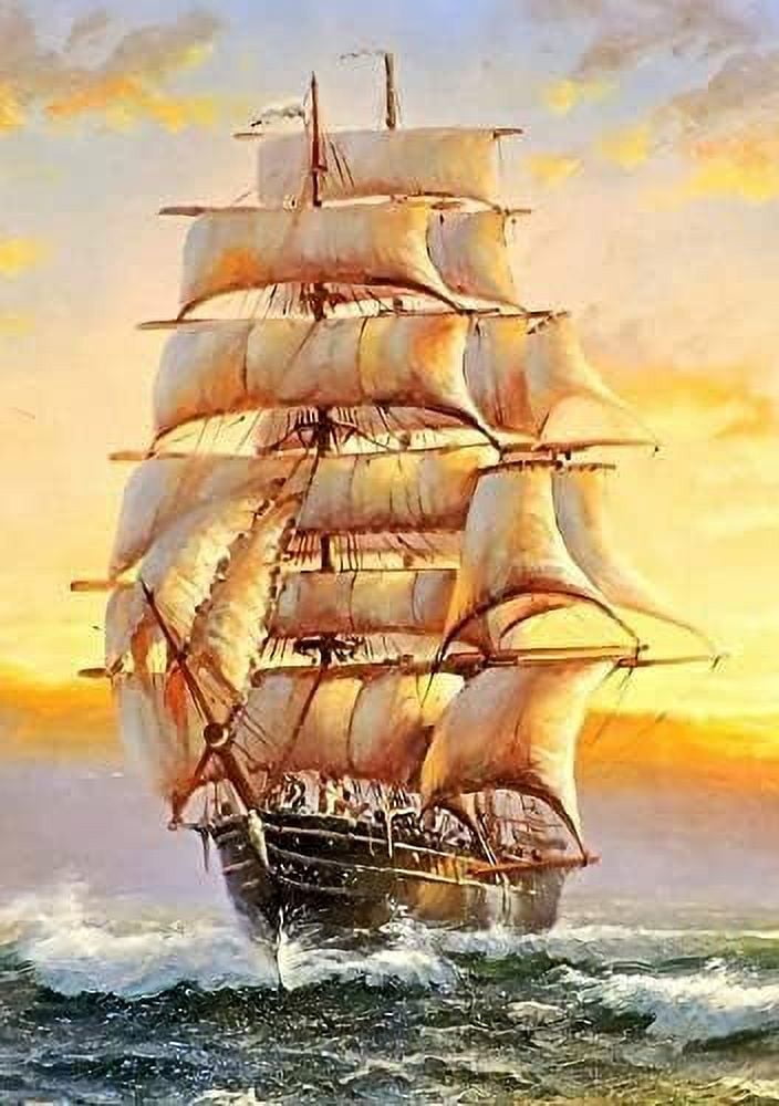 TUNIU Wooden Jigsaw Puzzle Ferry Interesting Ship Sailing at sea for ...