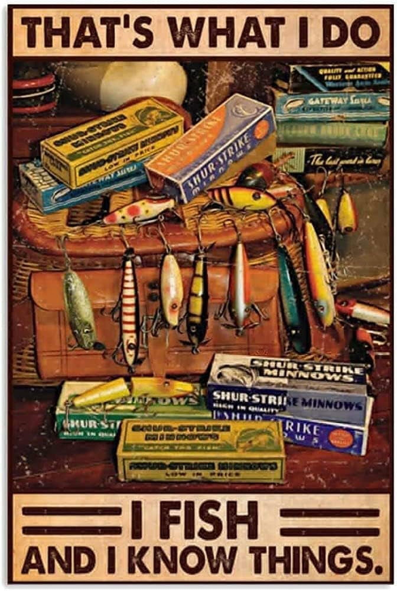 TUNIU Wooden Puzzle for Adults Jigsaw Puzzle Fishing That What I Do I ...