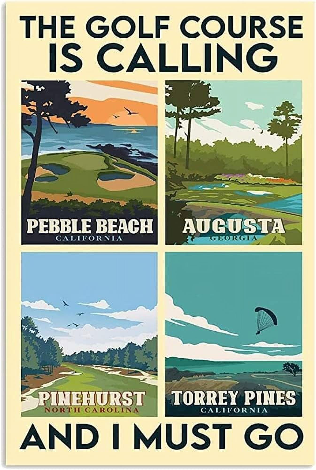 TUNIU Wooden Puzzle for Adults Jigsaw Puzzle The Golf Course is Calling ...