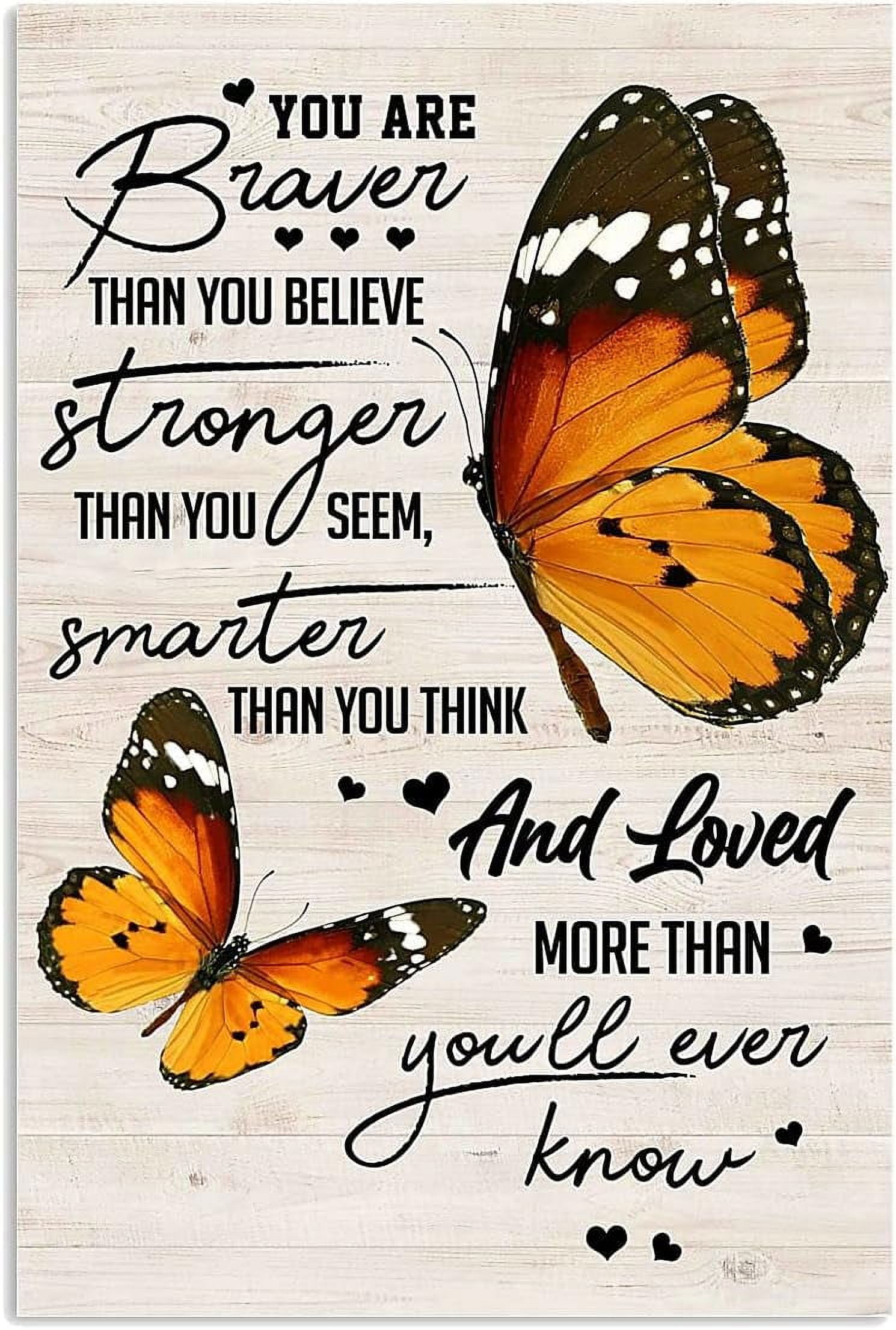 TUNIU Wooden Puzzle for Adults Jigsaw Puzzle You are Braver Than You ...