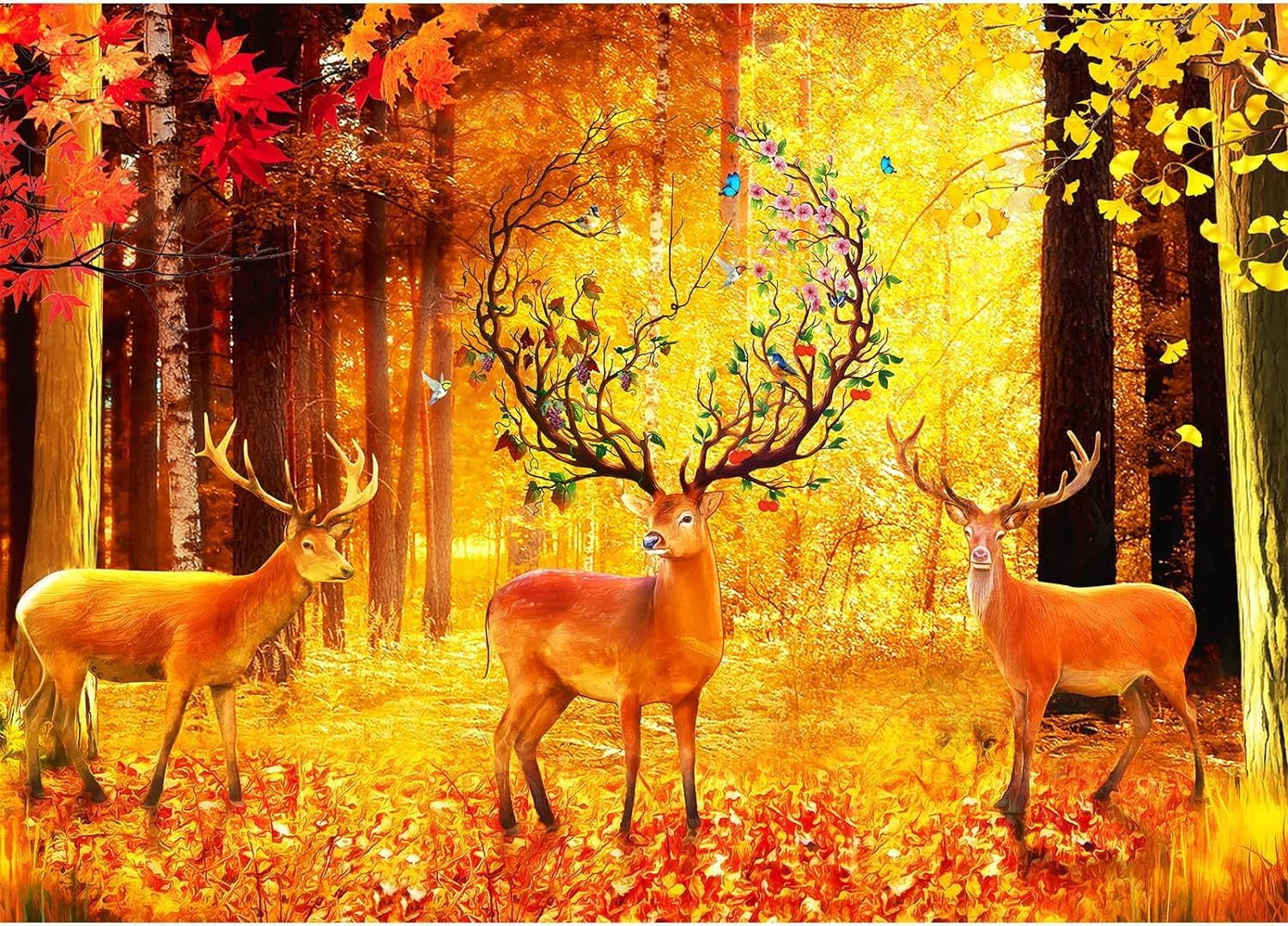 TUNIU Wooden Puzzle Animal Elk Puzzle Jigsaw Puzzles for Adults Deer ...
