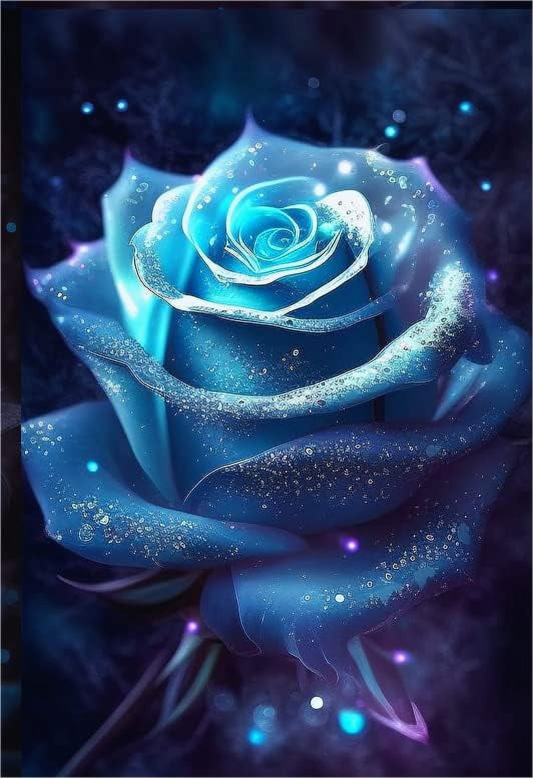 TUNIU Wooden Puzzle，Jigsaw Puzzle，Puzzles for Adults，Blue Roses Puzzles ...