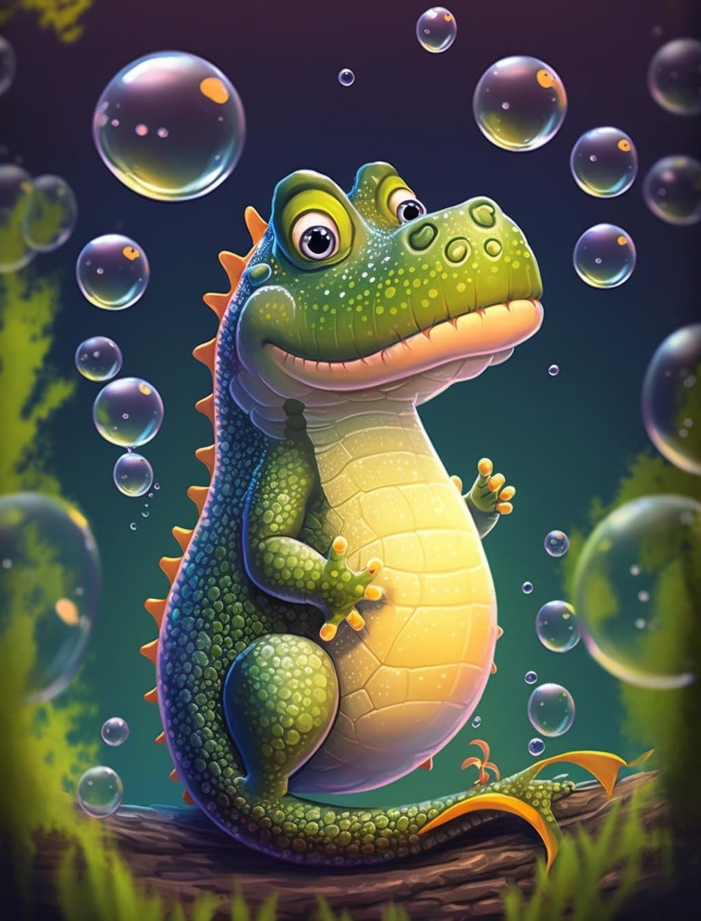 TUNIU Wooden Puzzle，Jigsaw Puzzle，Puzzles for Adults，Crocodile Bubble ...