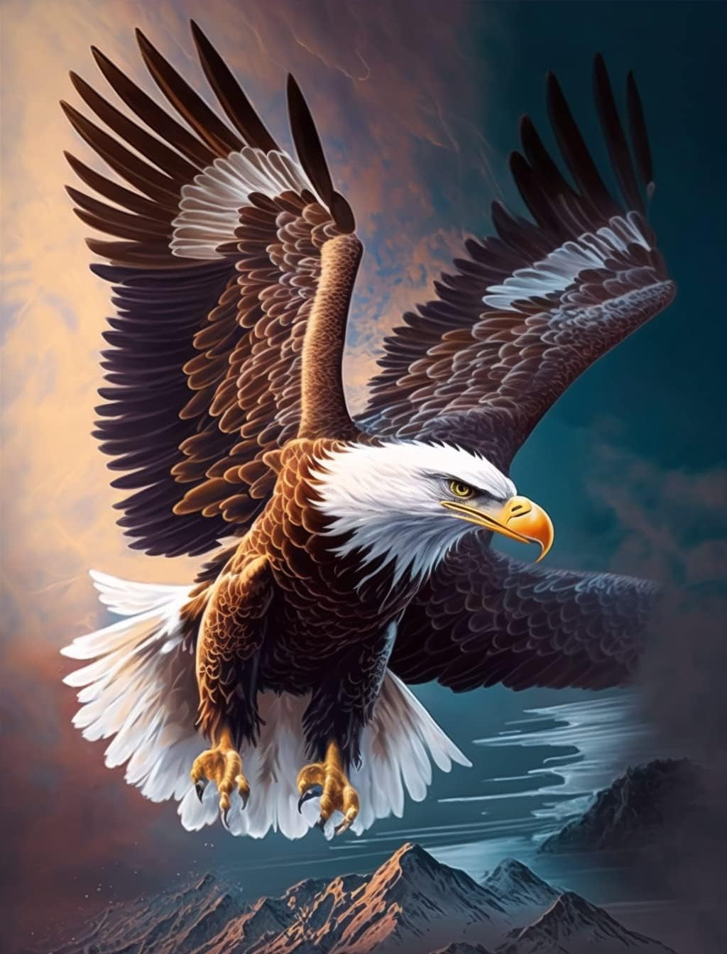 TUNIU Wooden Puzzle，Jigsaw Puzzle，Puzzles for Adults，Soaring Eagle ...