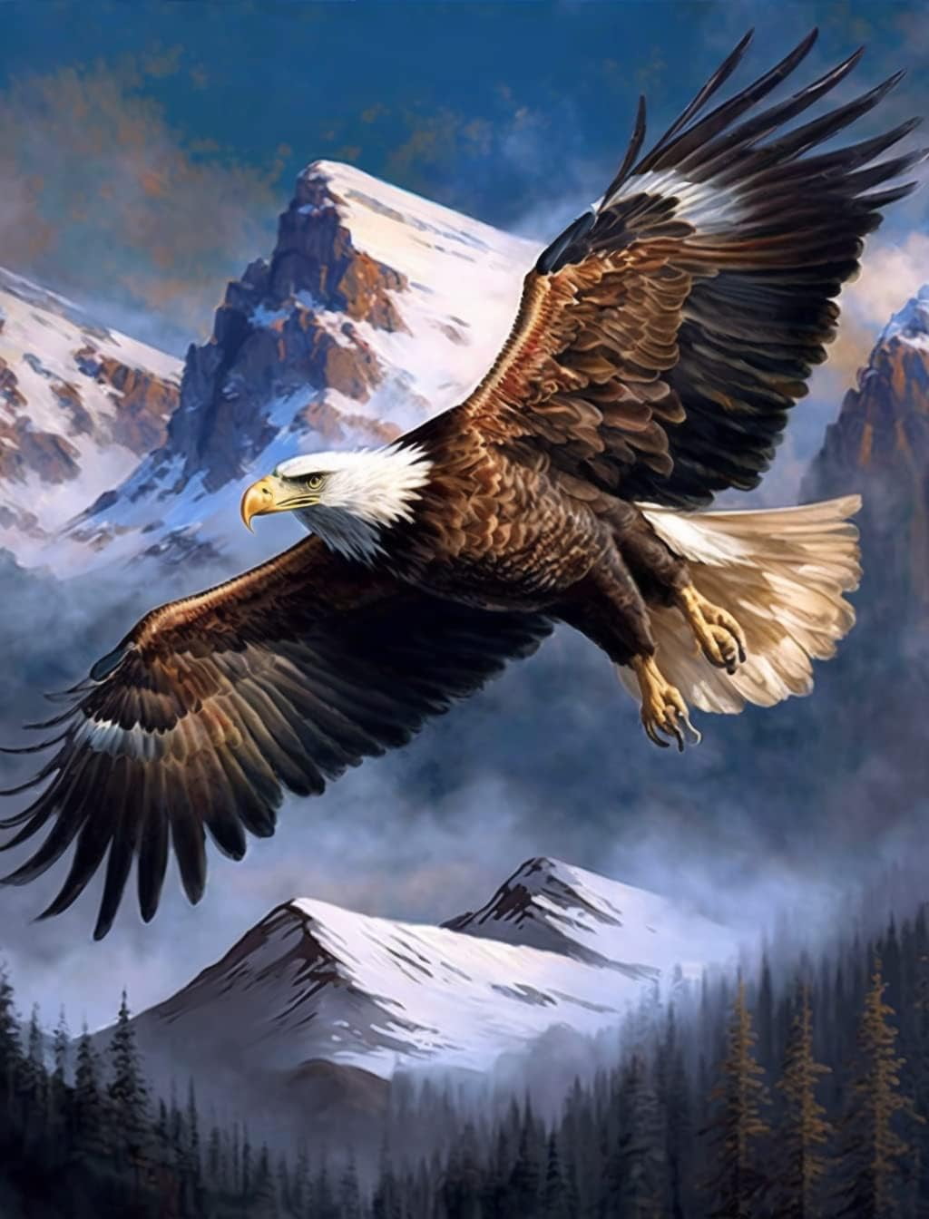 TUNIU Wooden Puzzle，Jigsaw Puzzle，Puzzles for Adults，Soaring Eagle ...