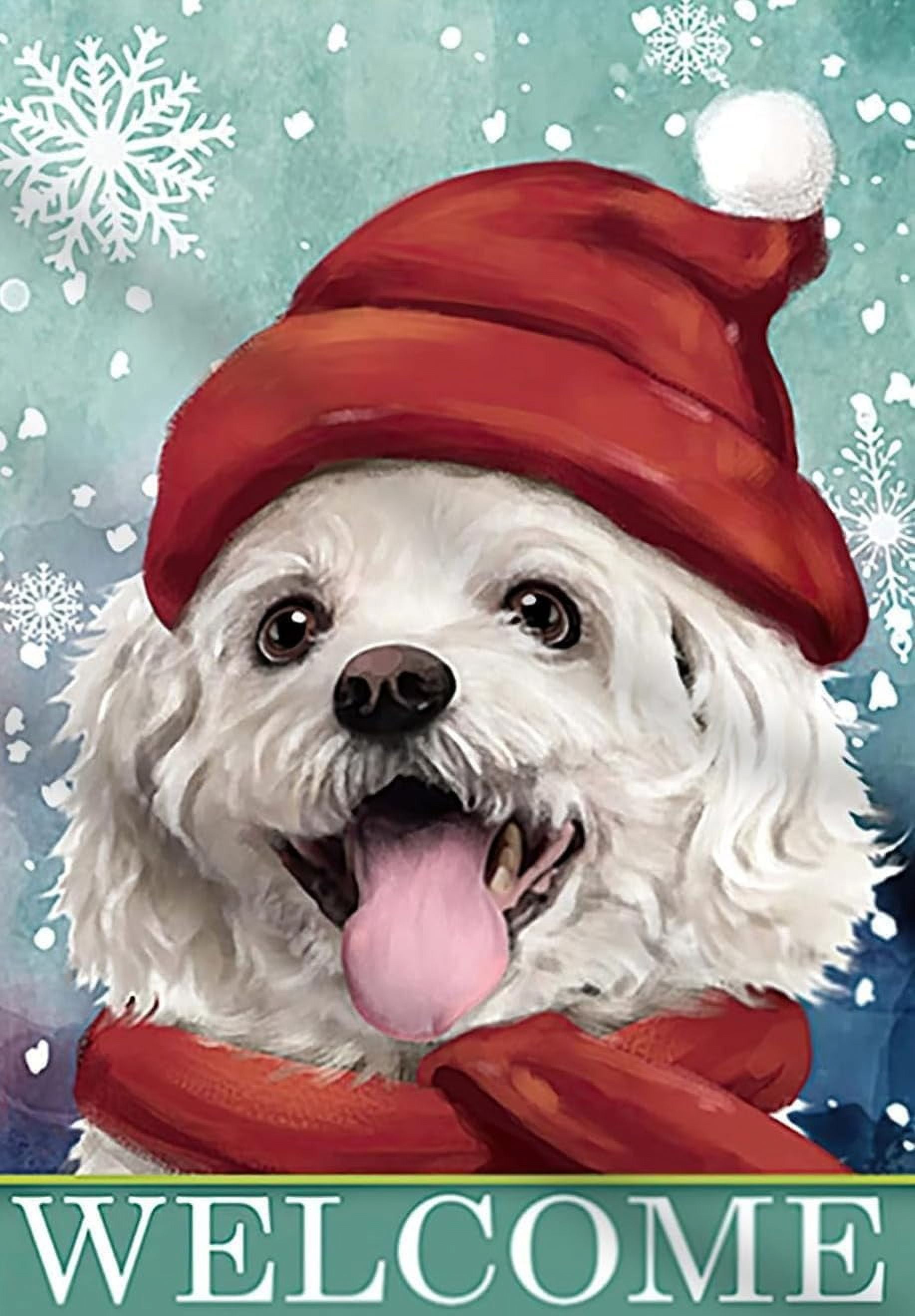 TUNIU Wooden Puzzle，Puzzle Toy Christmas Welcome Snowflake DogJigsaw ...