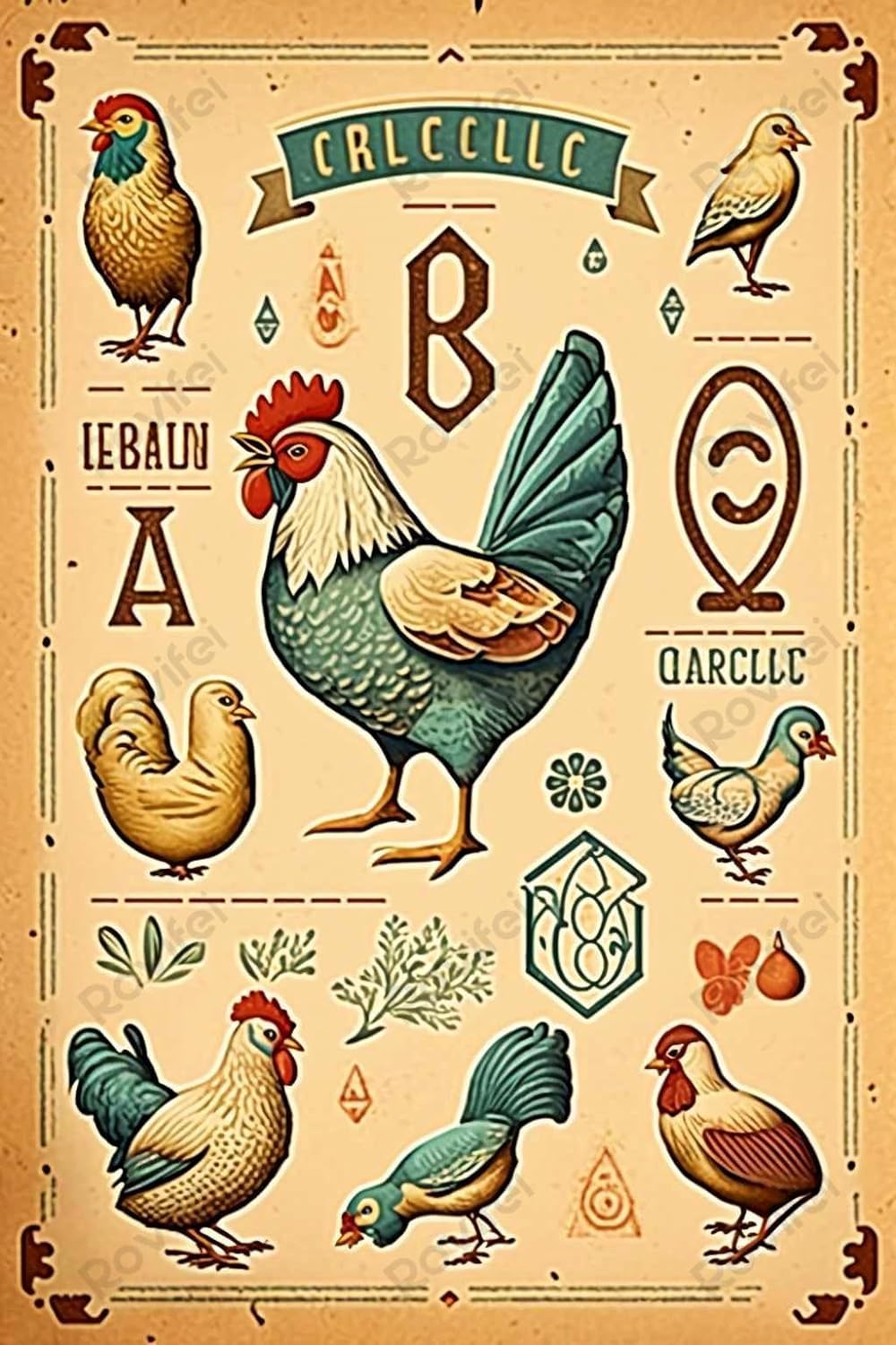 TUNIU Wooden Puzzle Puzzles for Adults Chicken Breeds Wooden Jigsaw ...