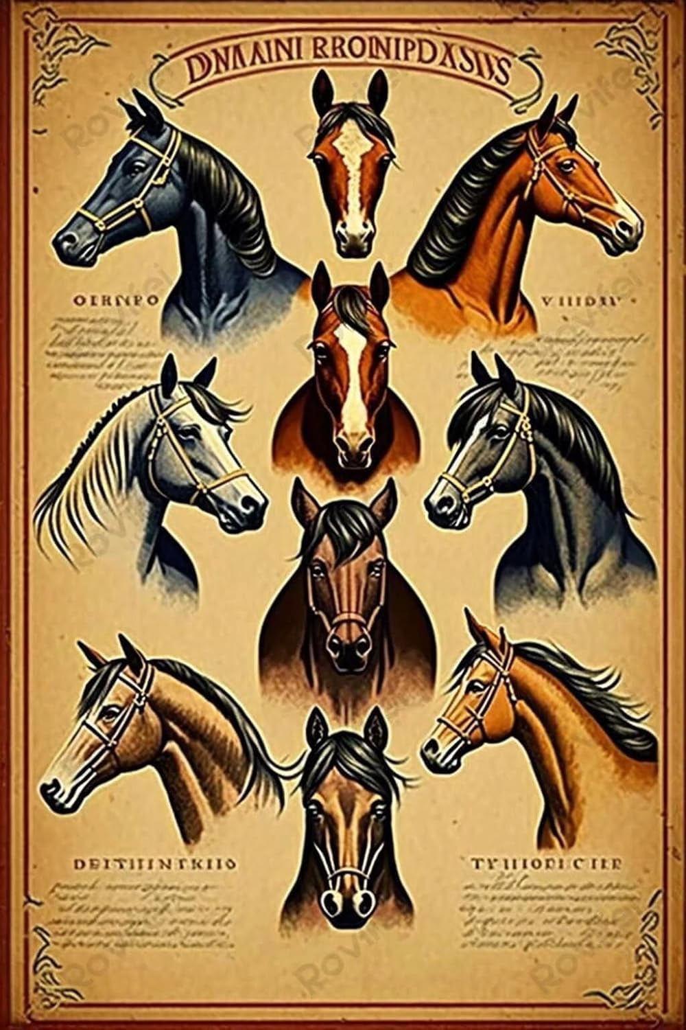 TUNIU Wooden Puzzle Puzzles for Adults Horse Knowledge Wooden Jigsaw ...