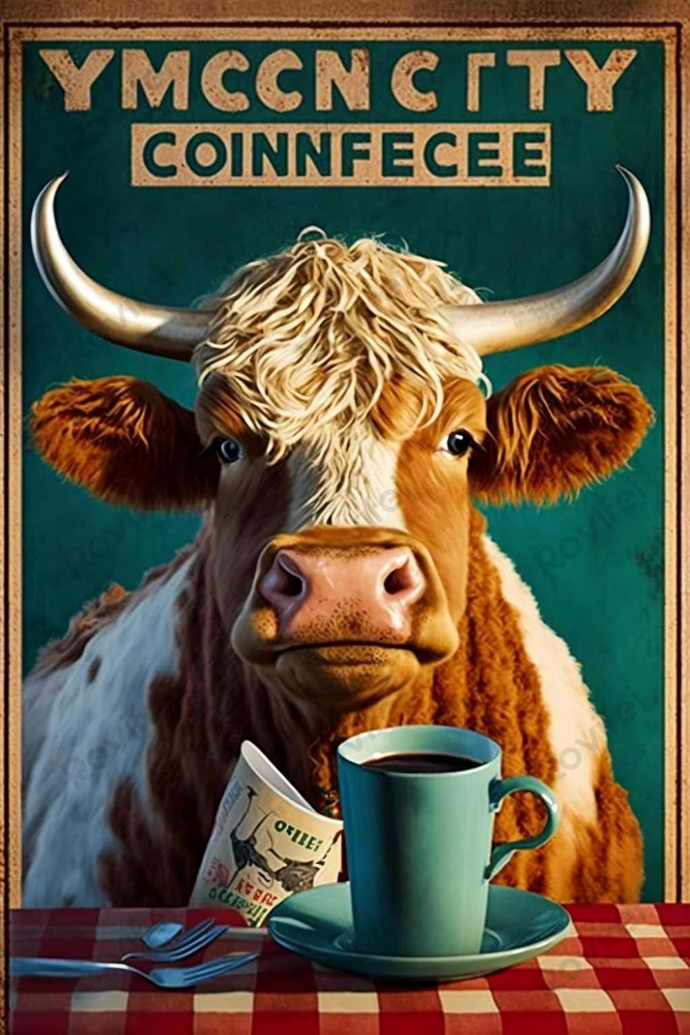 TUNIU Wooden Puzzle Puzzles for Adults Vintage Cow Wooden Challenging ...