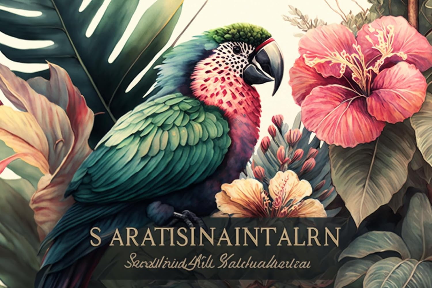 TUNIU Wooden Puzzles for Adults Colorful Parrot Bush Jigsaw Puzzles，15 ...