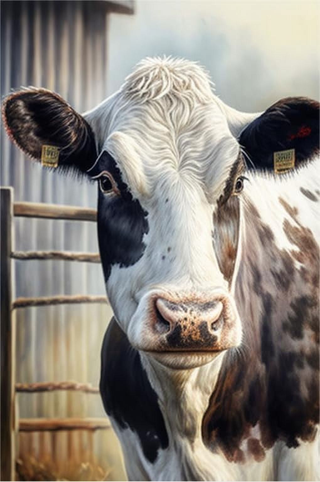 TUNIU Wooden Puzzles for Adults Farm Cow Jigsaw Puzzles，30" x 20" （1000 ...